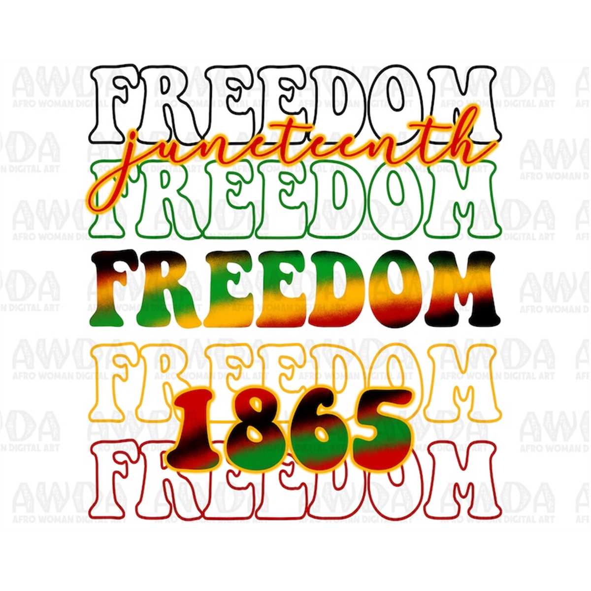 Juneteenth 1865 freedom png sublimation design download, Jun | Inspire ...