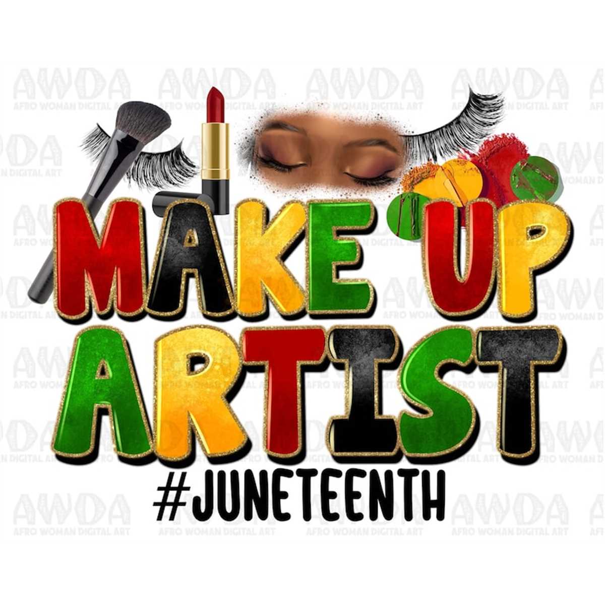 Make up Artist Juneteenth png sublimation design download, b | Inspire ...