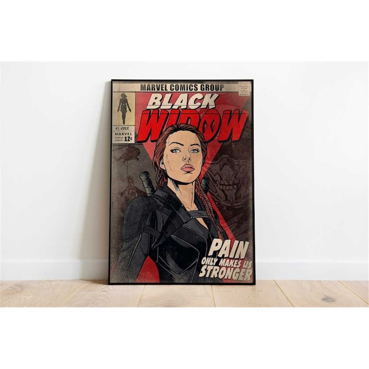 Black Widow Poster - Black Widow Comic - Natasha Poster - Ma - Inspire ...