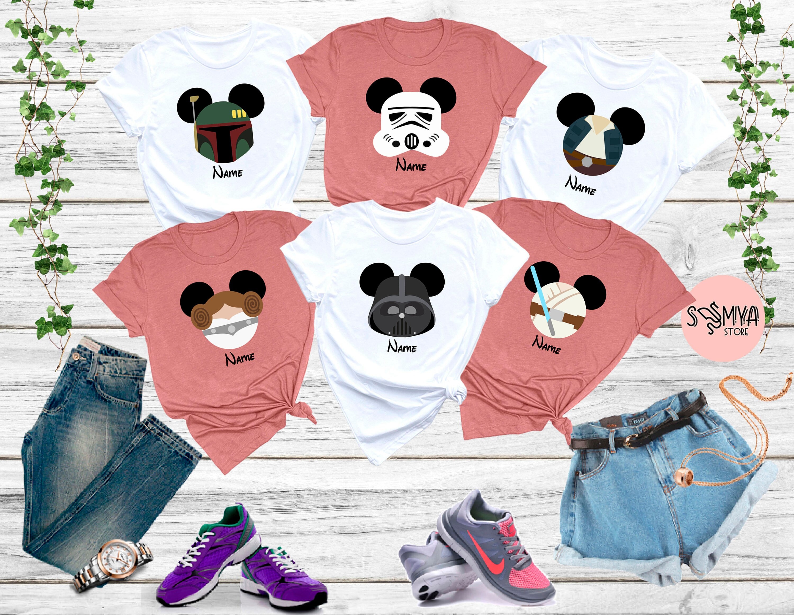Custom Star Wars Family Shirt, Star Wars Characters, Star Wa | Inspire ...