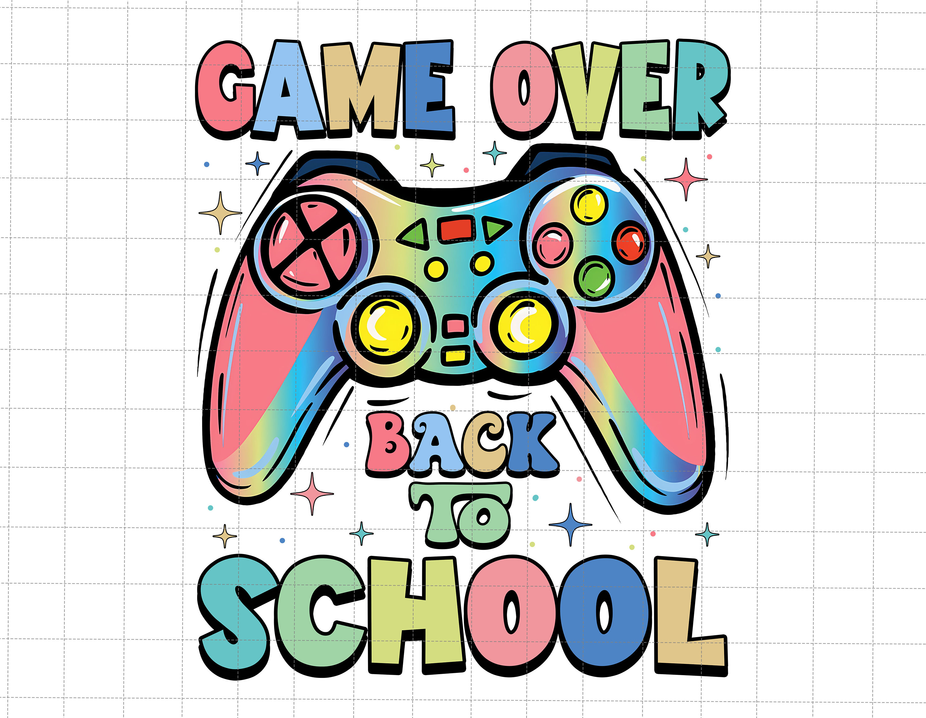 Game Over Back To School Png, First Day Of School Png, Teach | Inspire ...