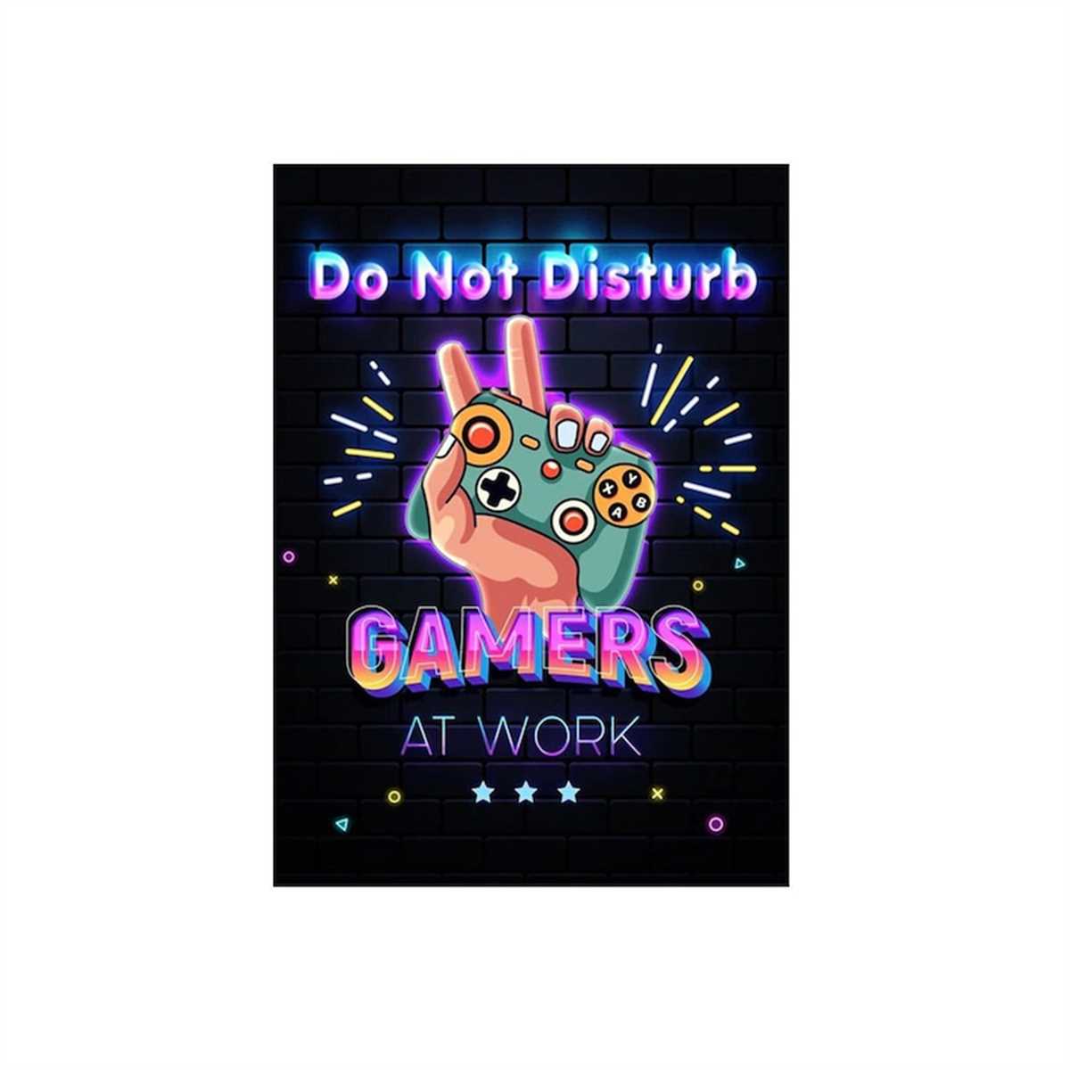 Do Not Disturb Gamers at Work Gaming Video Game Console Canv - Inspire ...