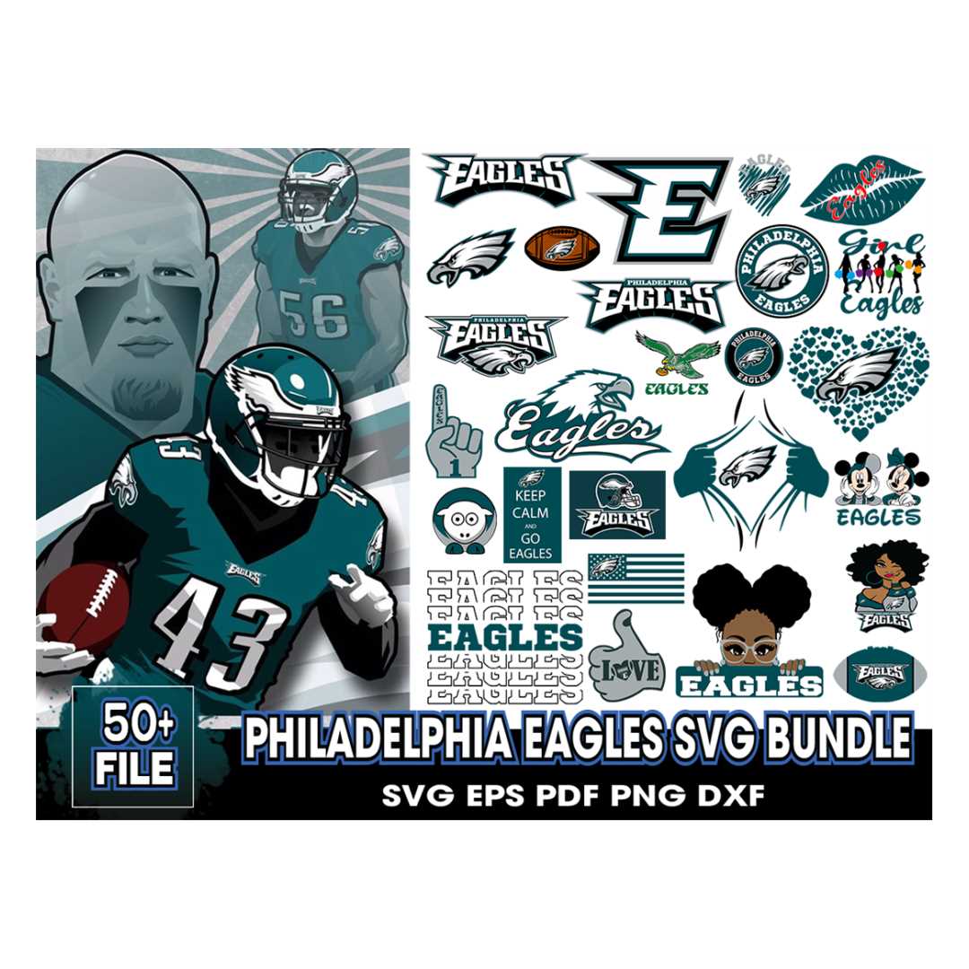 Philadelphia Eagles Svg Bundle, Eagles Logo Svg, Football Sv | Inspire ...