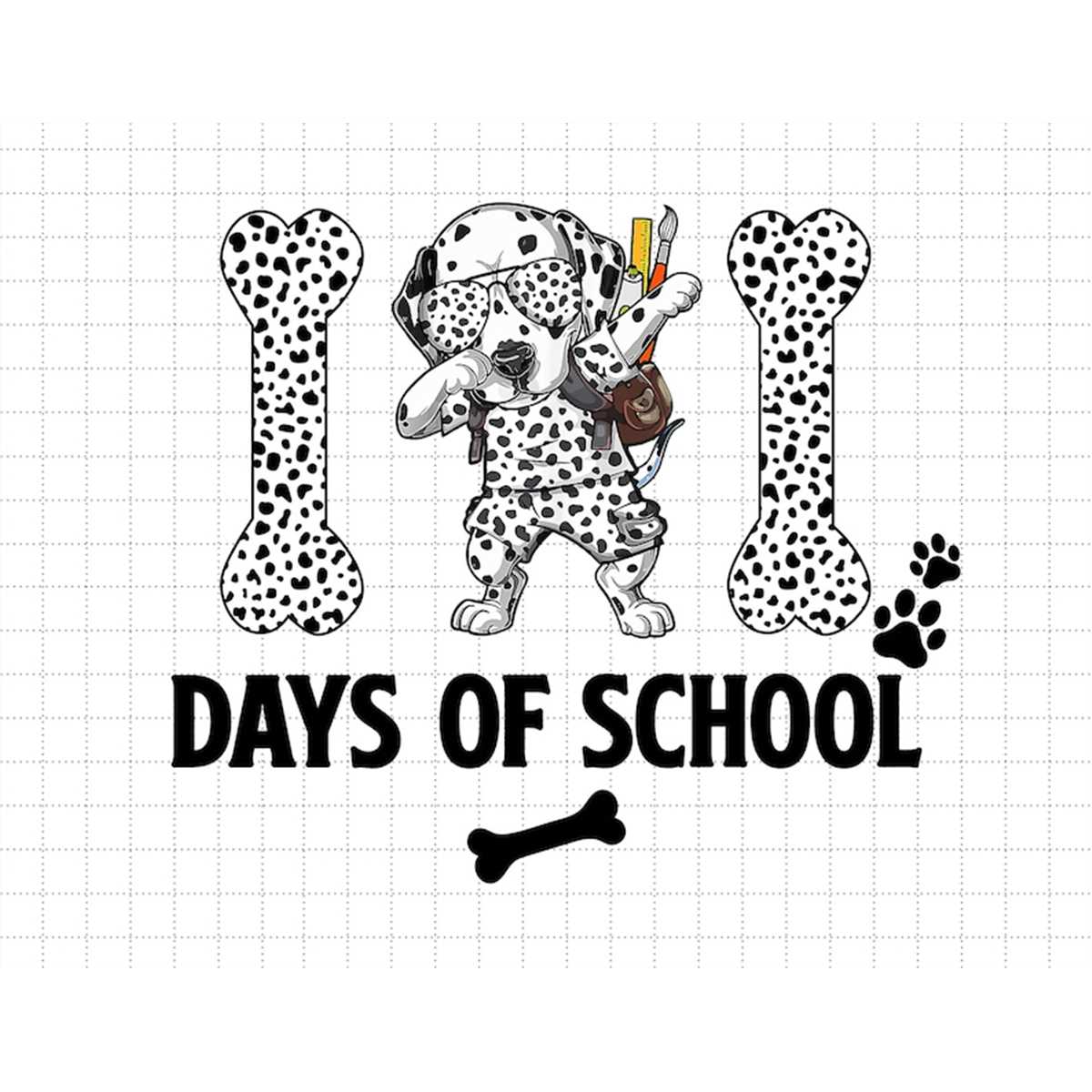 101 Days Of School Png Dalmatian Dog Png, 101 Days Smarter, | Inspire ...