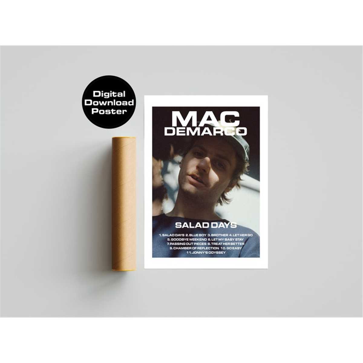 Mac DeMarco 2014 Album Salad Days, Digital Printable Poster - Inspire ...