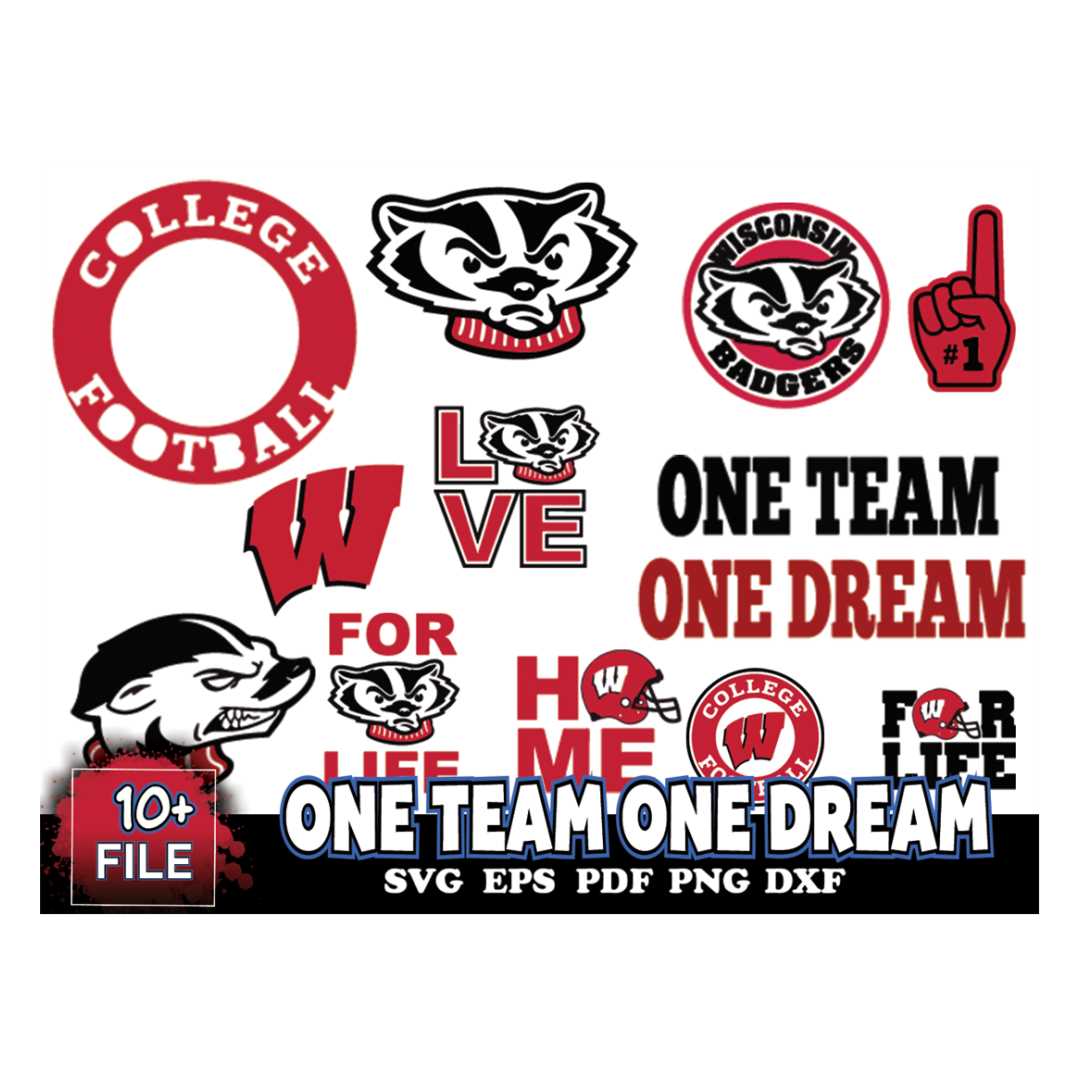 10 FILE ONE TEAM ONE DREAM Svg Bundle | Inspire Uplift
