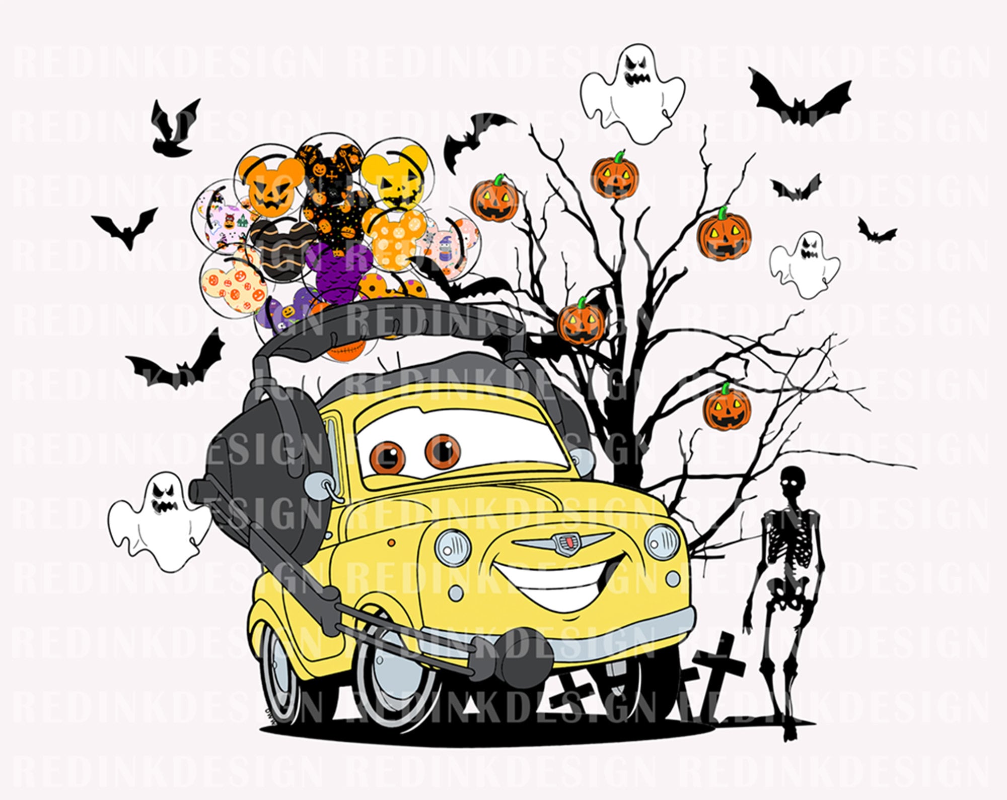 Halloween Car Png, Yellow Car Png, Halloween Masquerade Png, | Inspire ...