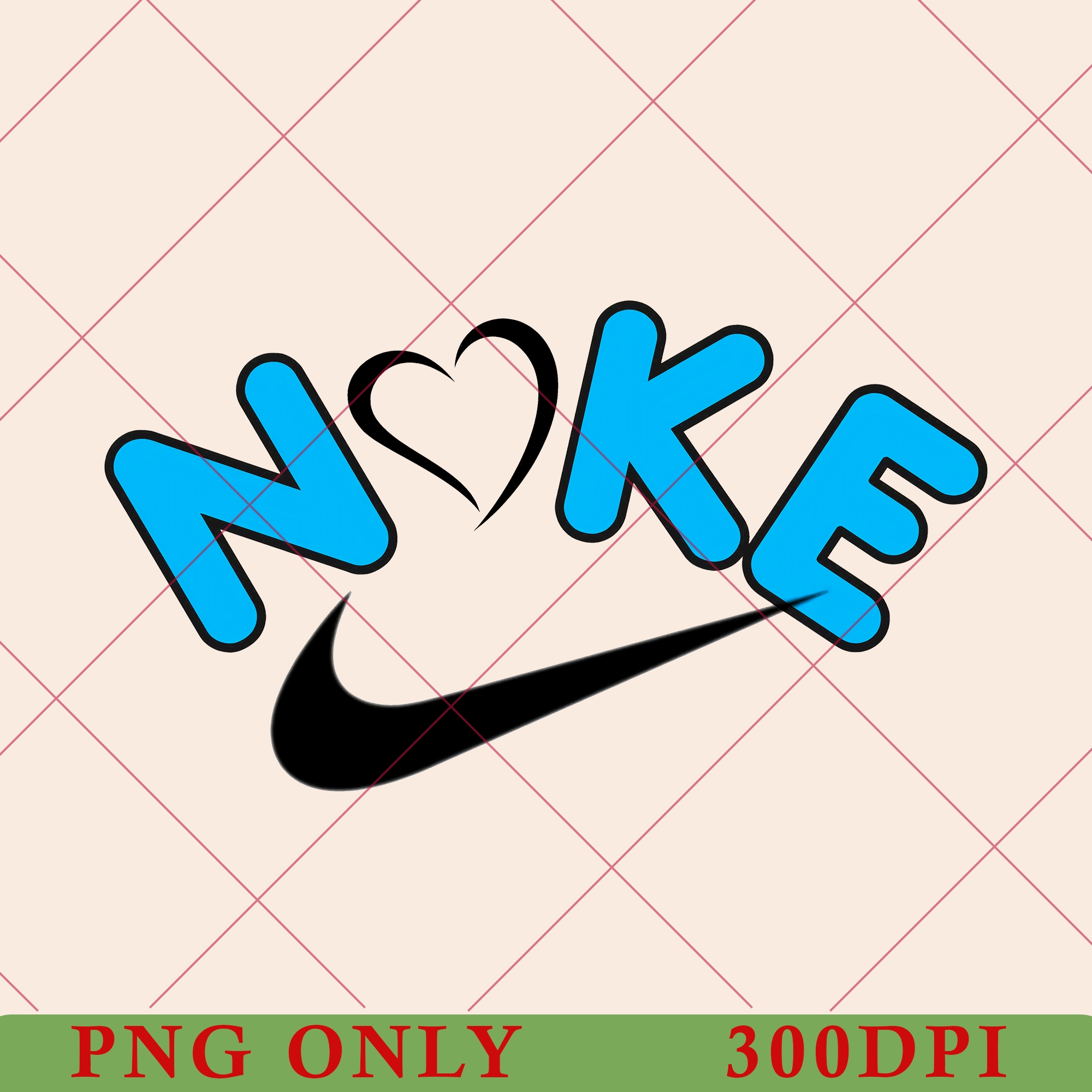 Cute Love Heart Logo Nike PNG, Just Do It Later Heart Logo N | Inspire ...