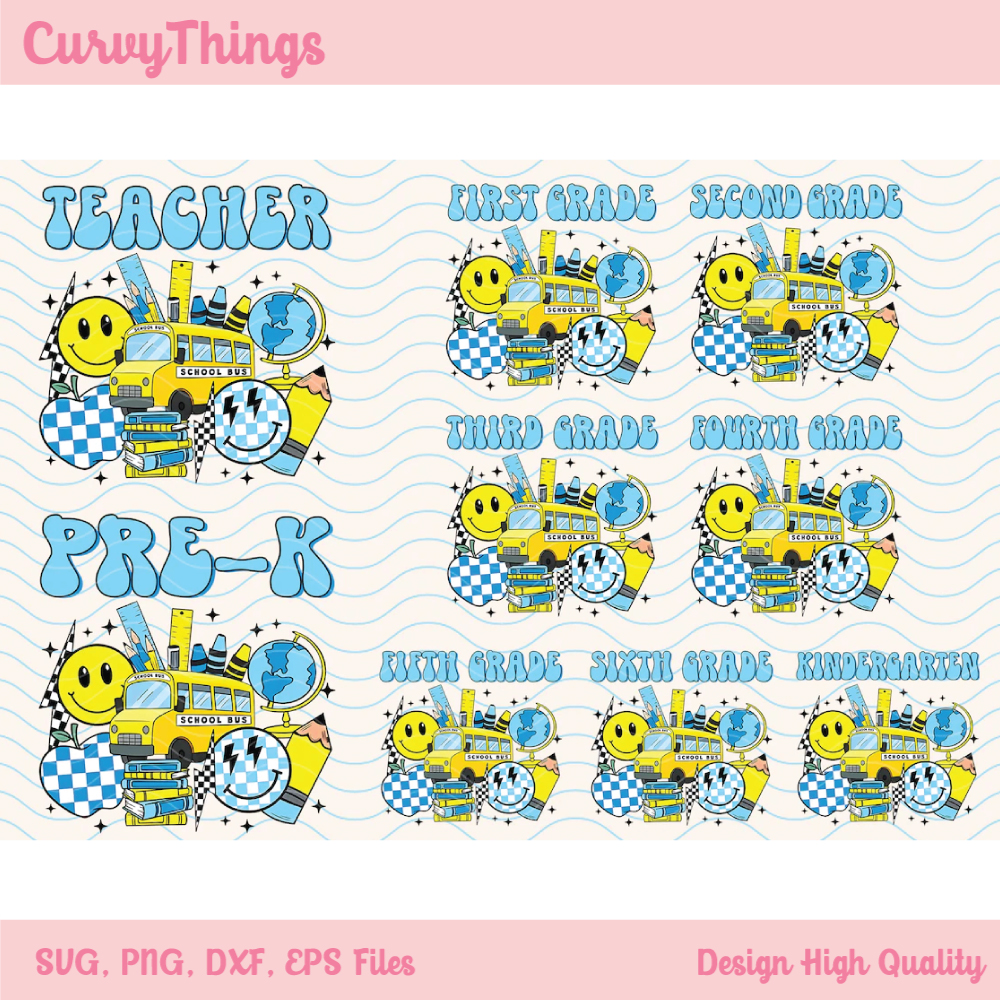 Back to School Bundle, Teacher, Kindergarten, Pre K PNG, Fir | Inspire ...