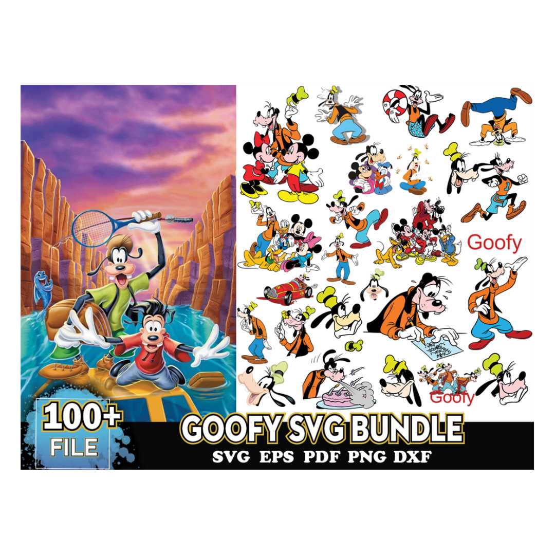 100 Mega Bundle Goofy Svg, Cartoon Svg, Cute Dog Svg | Inspire Uplift