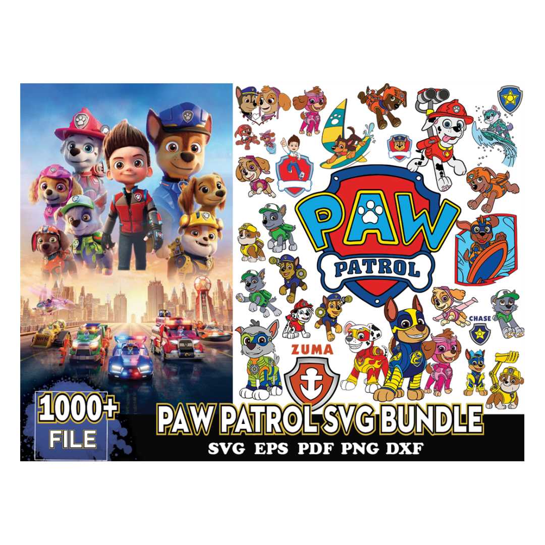 1000 Files Paw Patrol Svg Bundle, Paw Patrol Svg, Paw Patrol | Inspire ...