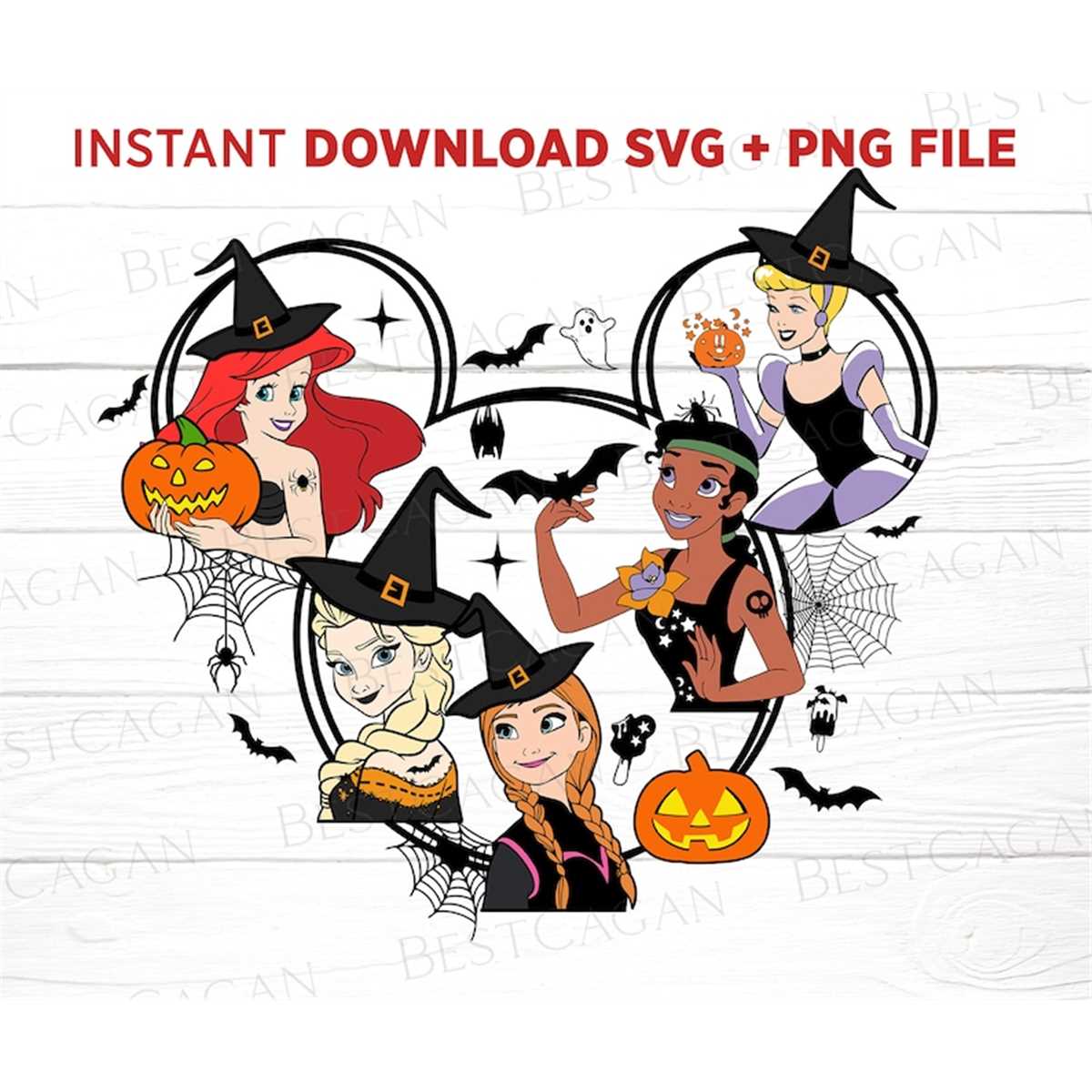 Halloween Princesses Svg, Spooky Vibes Svg, Horror Princess - Inspire ...
