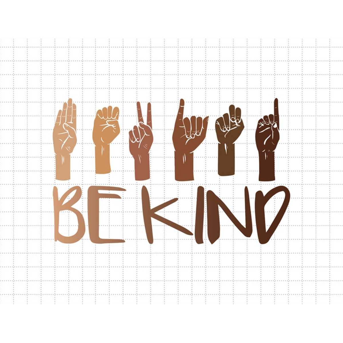 Be Kind Hand Sign Language Teachers Melanin Interpreter Svg, | Inspire ...