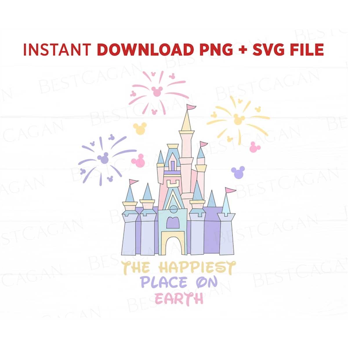 The Happiest Place On Earth Svg, Layered Castle Svg, Magical - Inspire ...