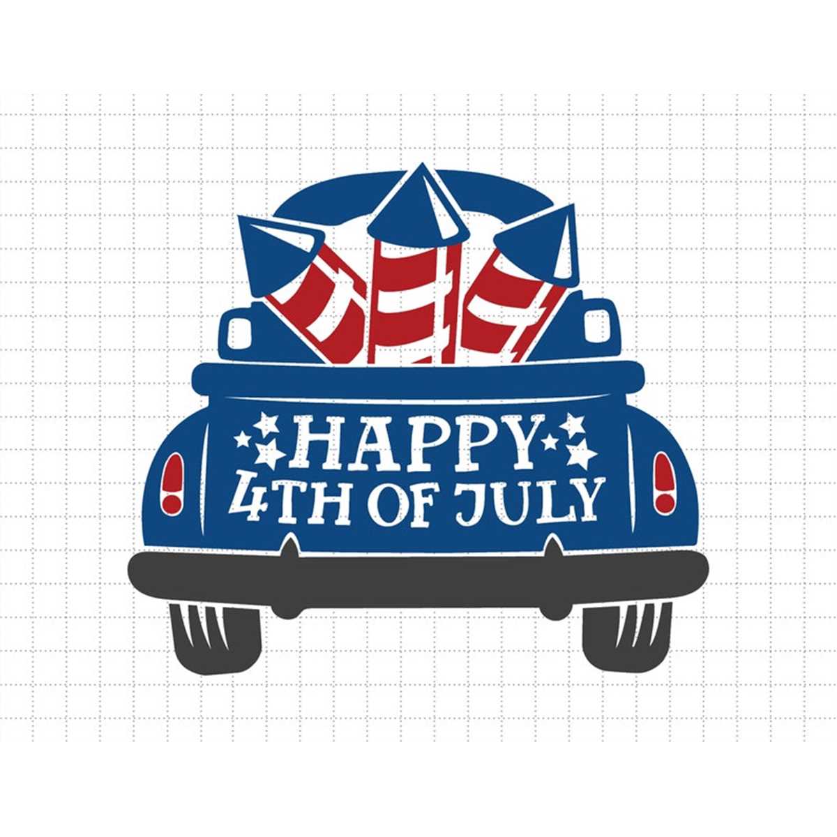 Happy 4th of July Car Firework Svg, 1776 Svg, American Patri | Inspire ...