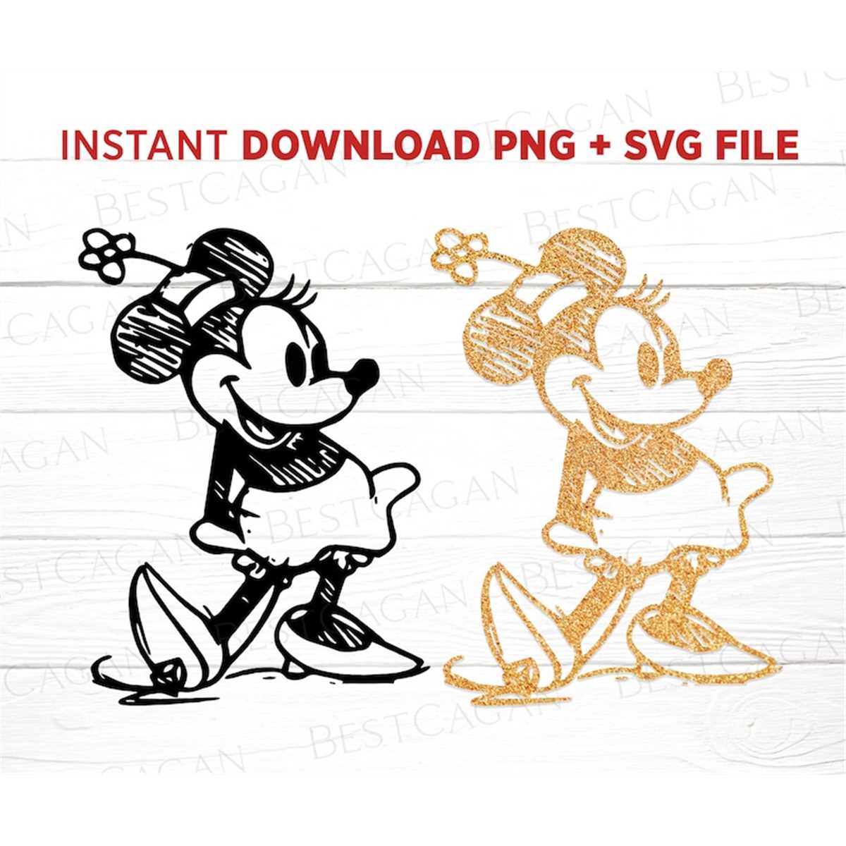 Miss Mouse Sketch | SVG | PNG file, Mouse Gold Png, Digital - Inspire ...