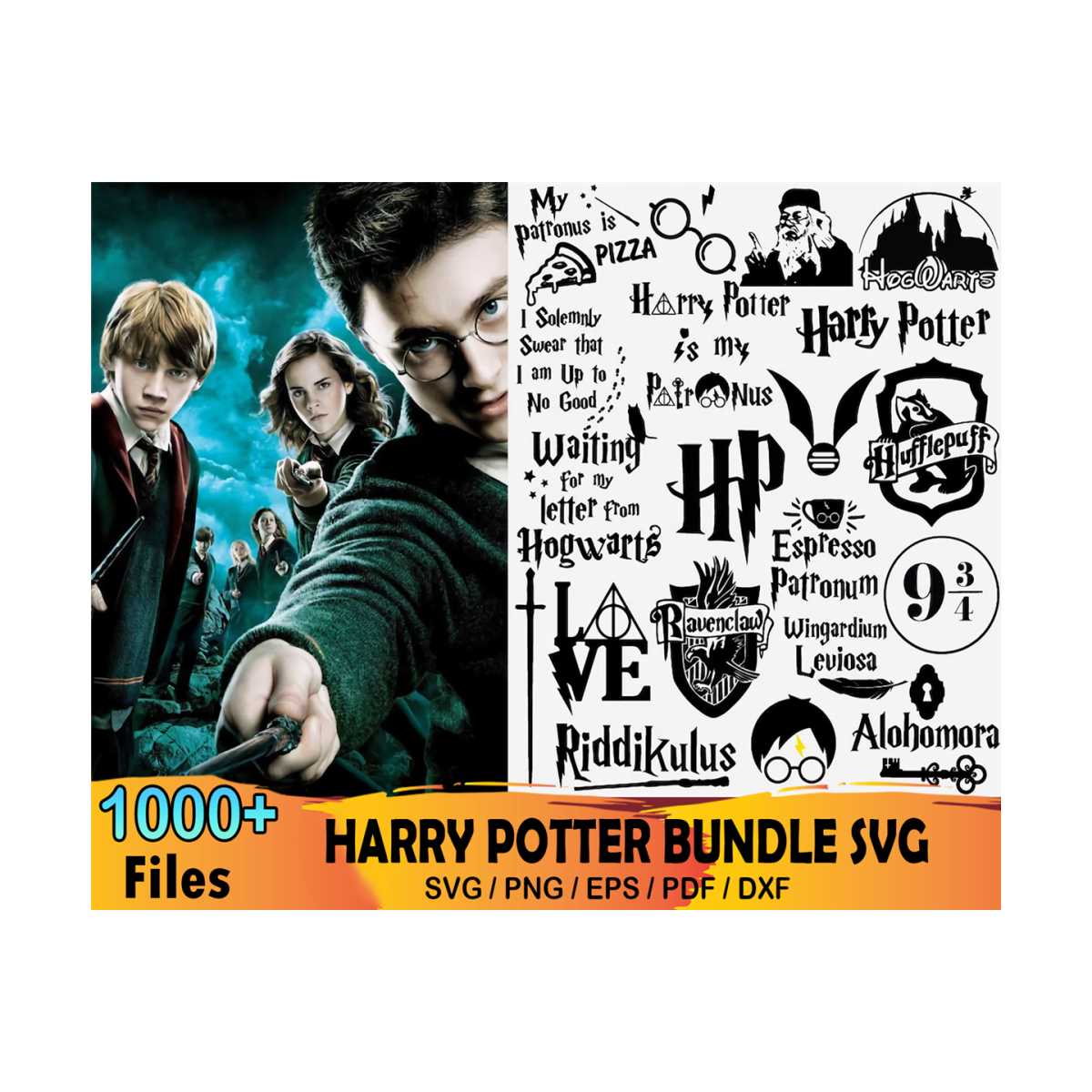 1000 Harry Potter Svg Bundle, Harry Potter Svg, Harry Potter - Inspire ...