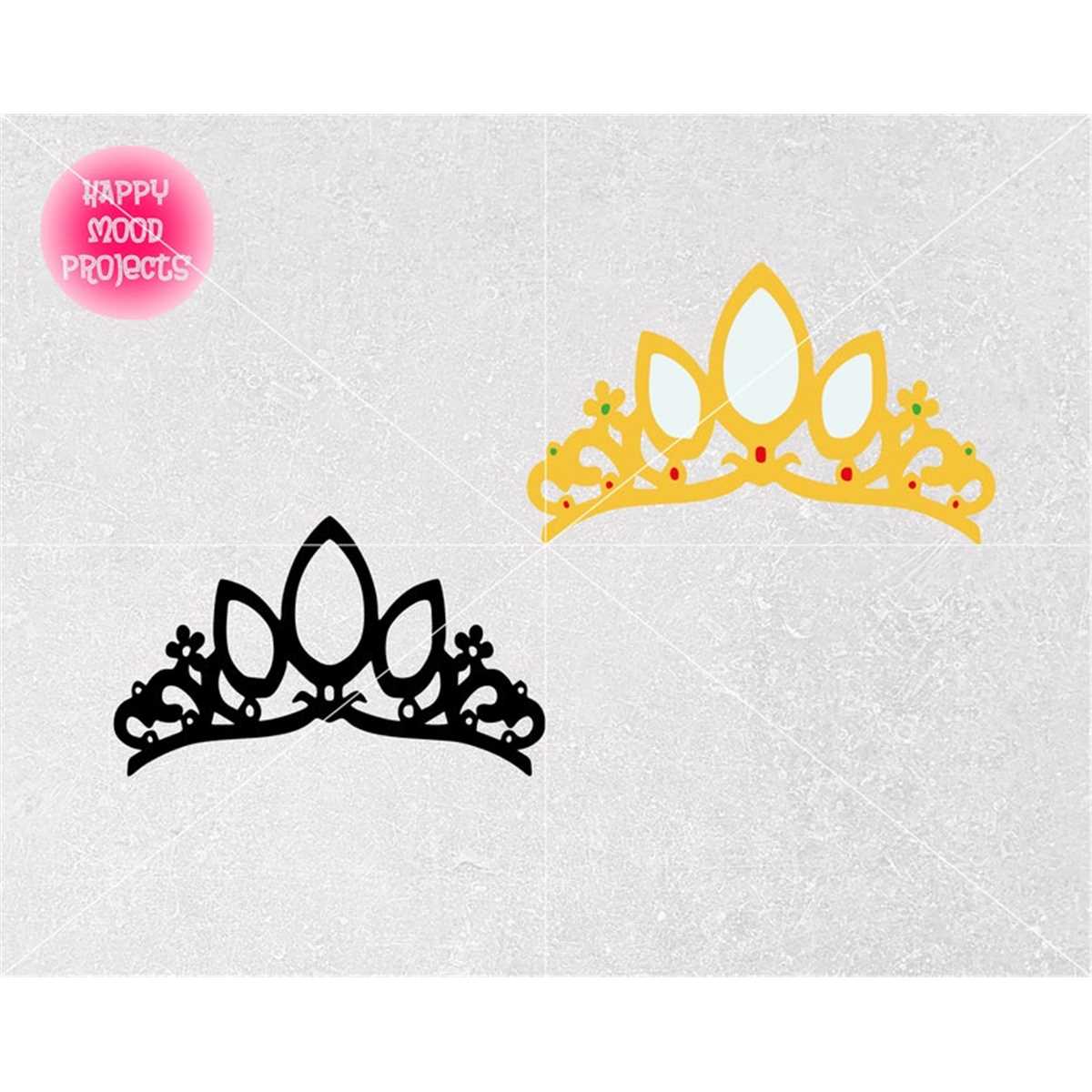 Rapunzell Crown Layered by Color Svg Png, Princesss Crown Sv | Inspire ...