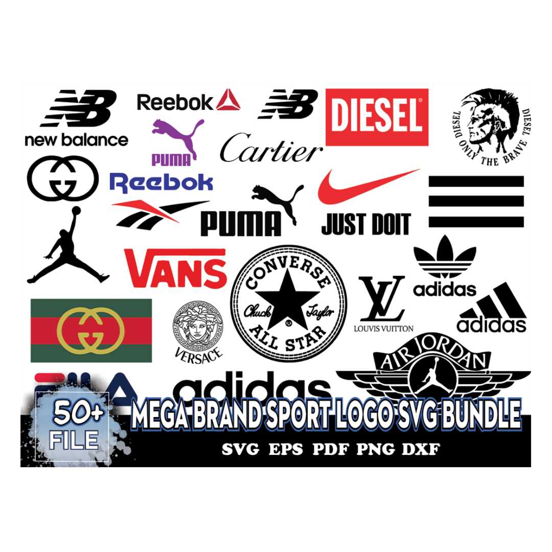 Mega Brand Sport Logo Svg Bundle, File For Cricut, Silhouett - Inspire ...