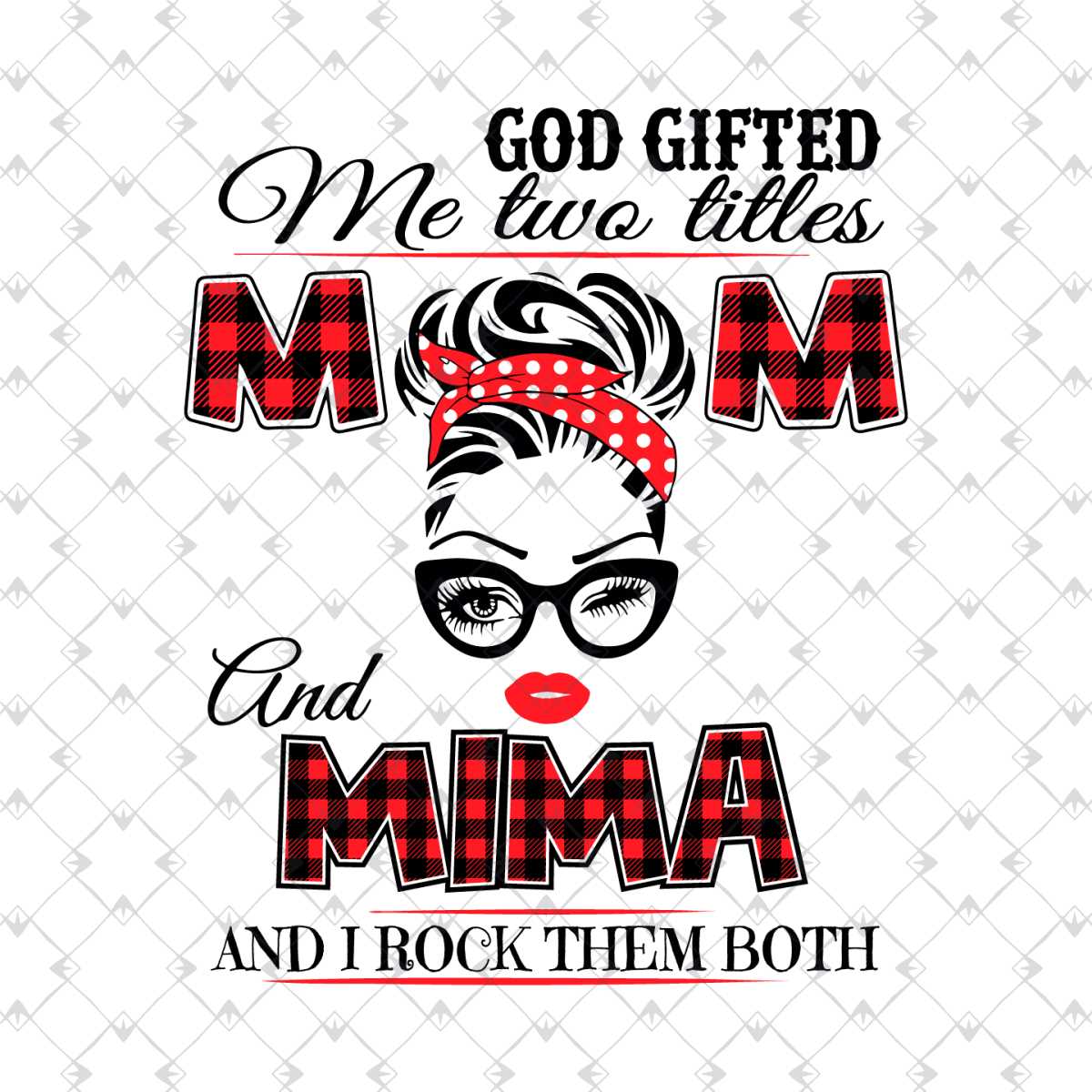 God Gifted Me Two Titles Mom And Mima Svg, Trending Svg, God | Inspire ...