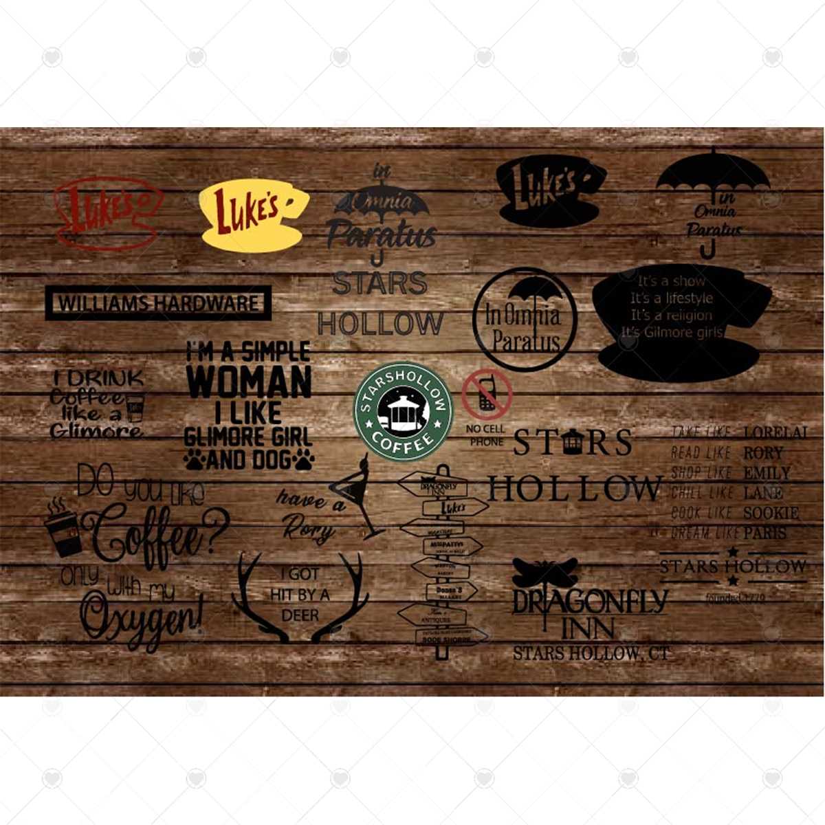 0606198 Gilmore Girls svg, png, dxf svg/ cutting files for c - Inspire ...