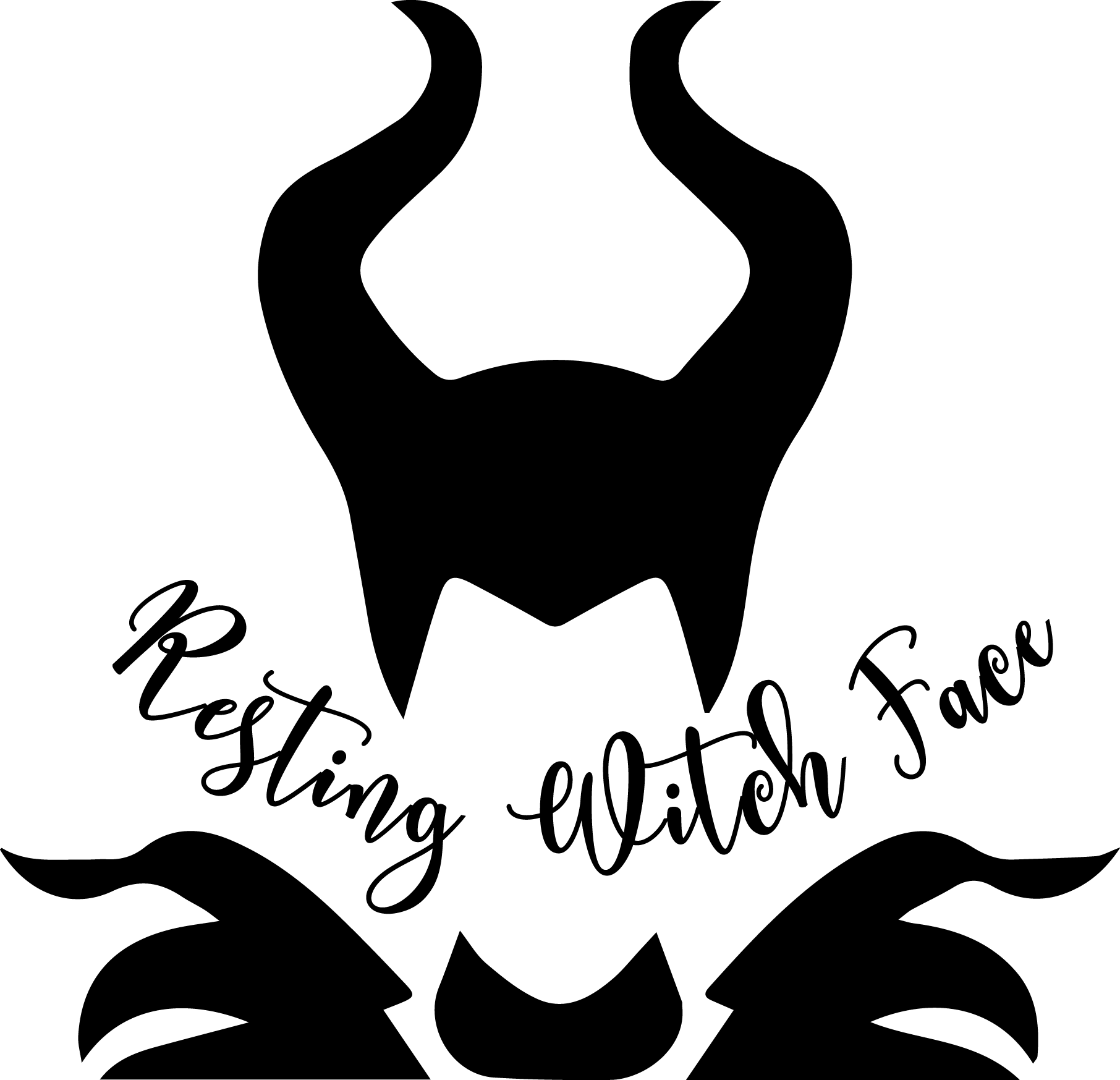 Resting witch face Svg, Disney svg, Disney Castle svg, Mick | Inspire ...