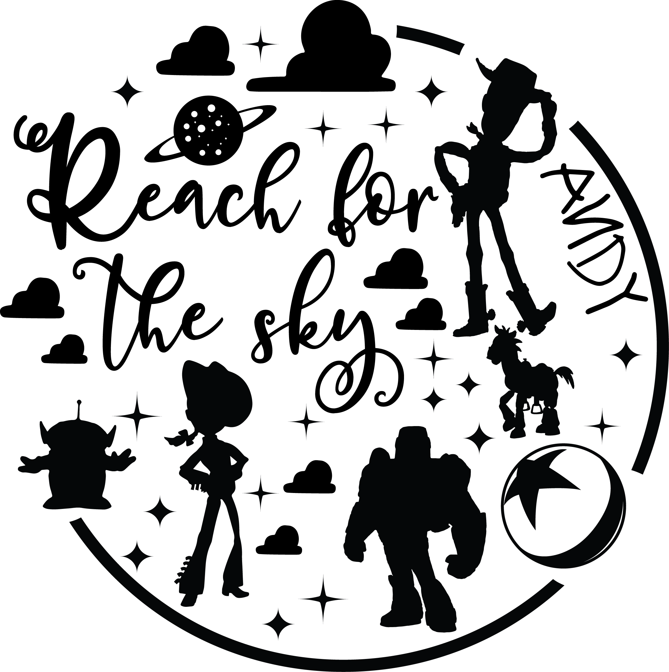 Reach for the sky Svg, Disney svg, Disney Castle svg, Mickey | Inspire ...