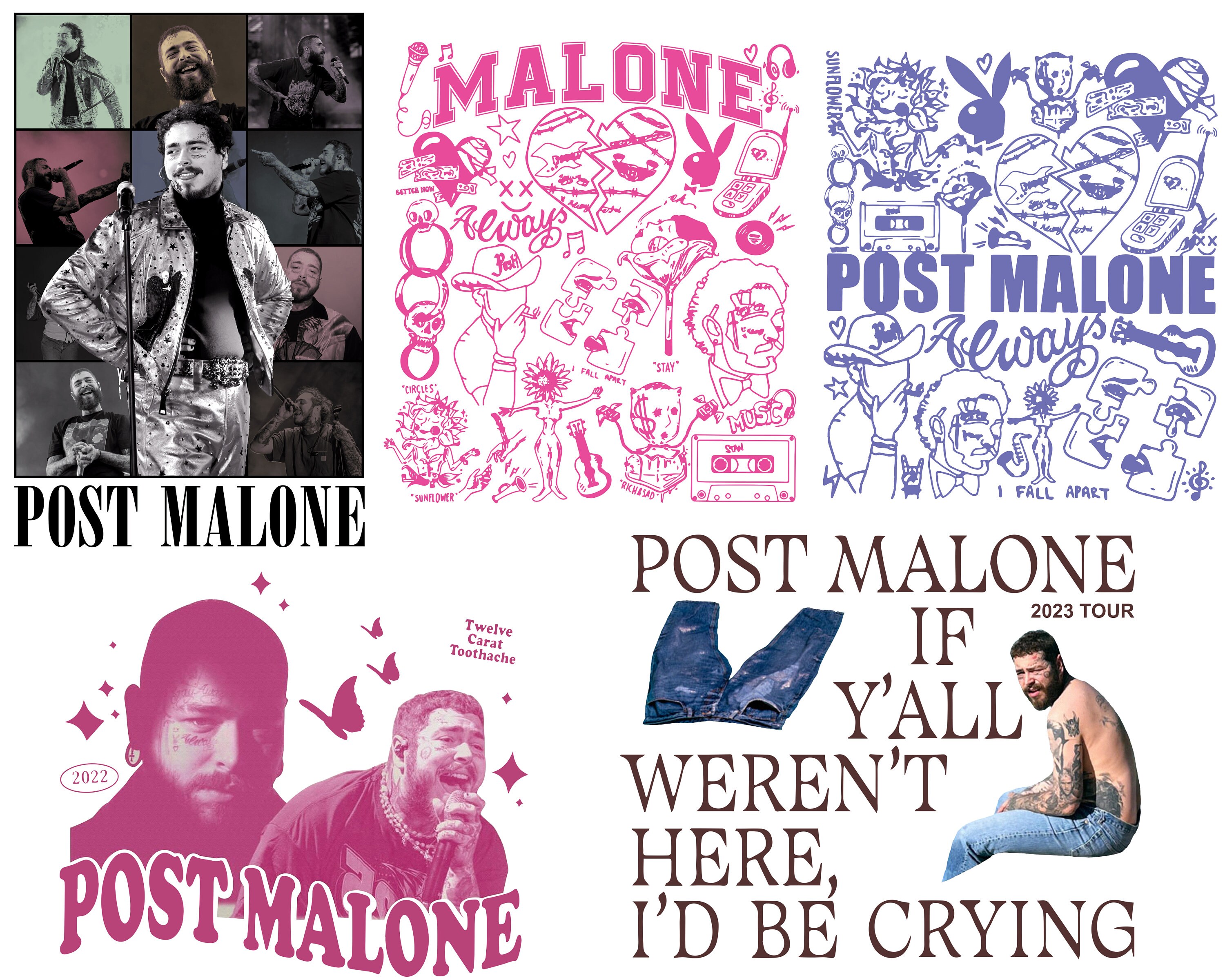 Post Malone Png, Post Malone Merch, Post Malone 2023 Tour, P - Inspire ...