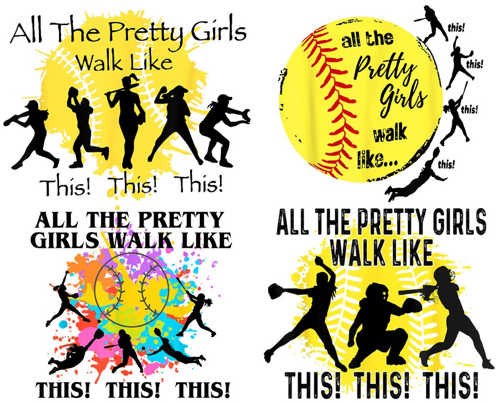 Softball png file - All the pretty girls walk like. This! Th - Inspire ...