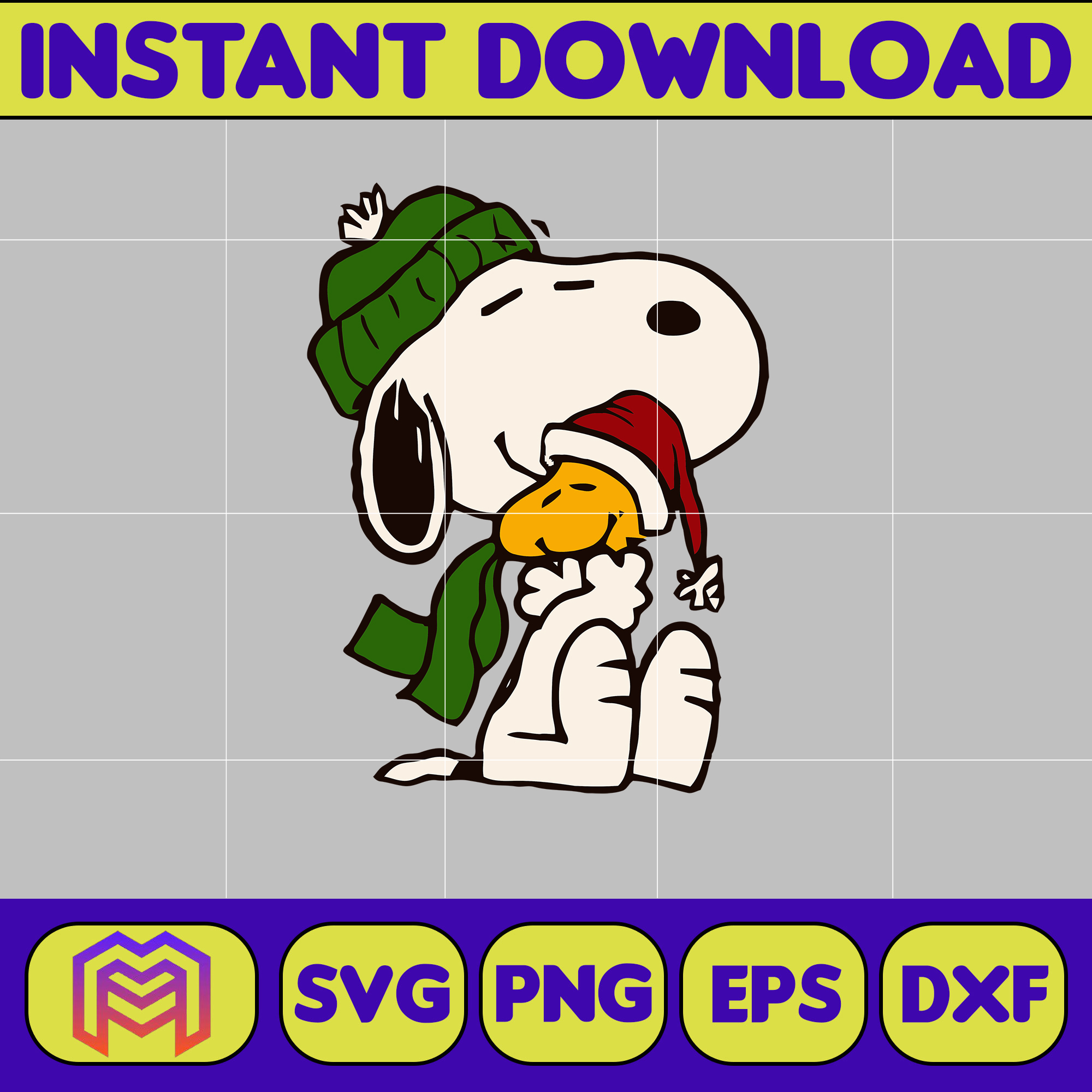 Snoopy Christmas Svg, Peanuts, SVG file, Instant Download, C | Inspire ...