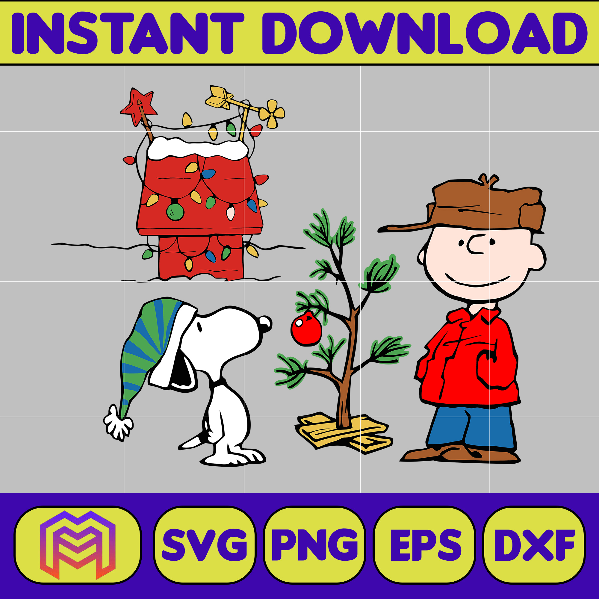 Snoopy Christmas Svg, Peanuts, SVG file, Instant Download, C | Inspire ...