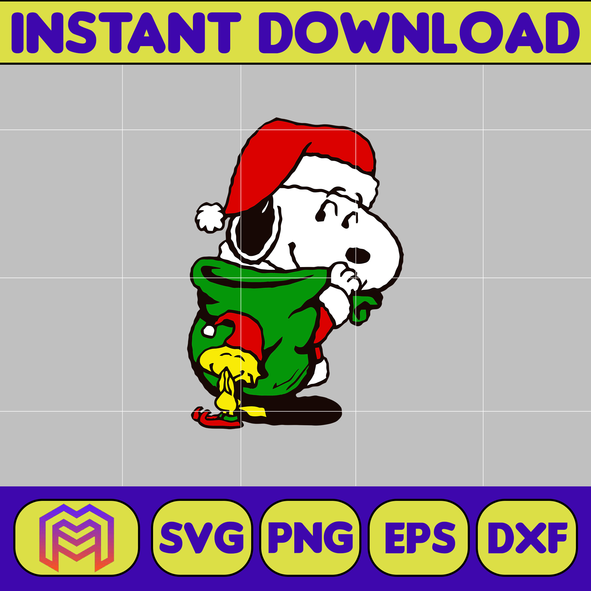 Snoopy Christmas Svg, Peanuts, SVG file, Instant Download, C | Inspire ...