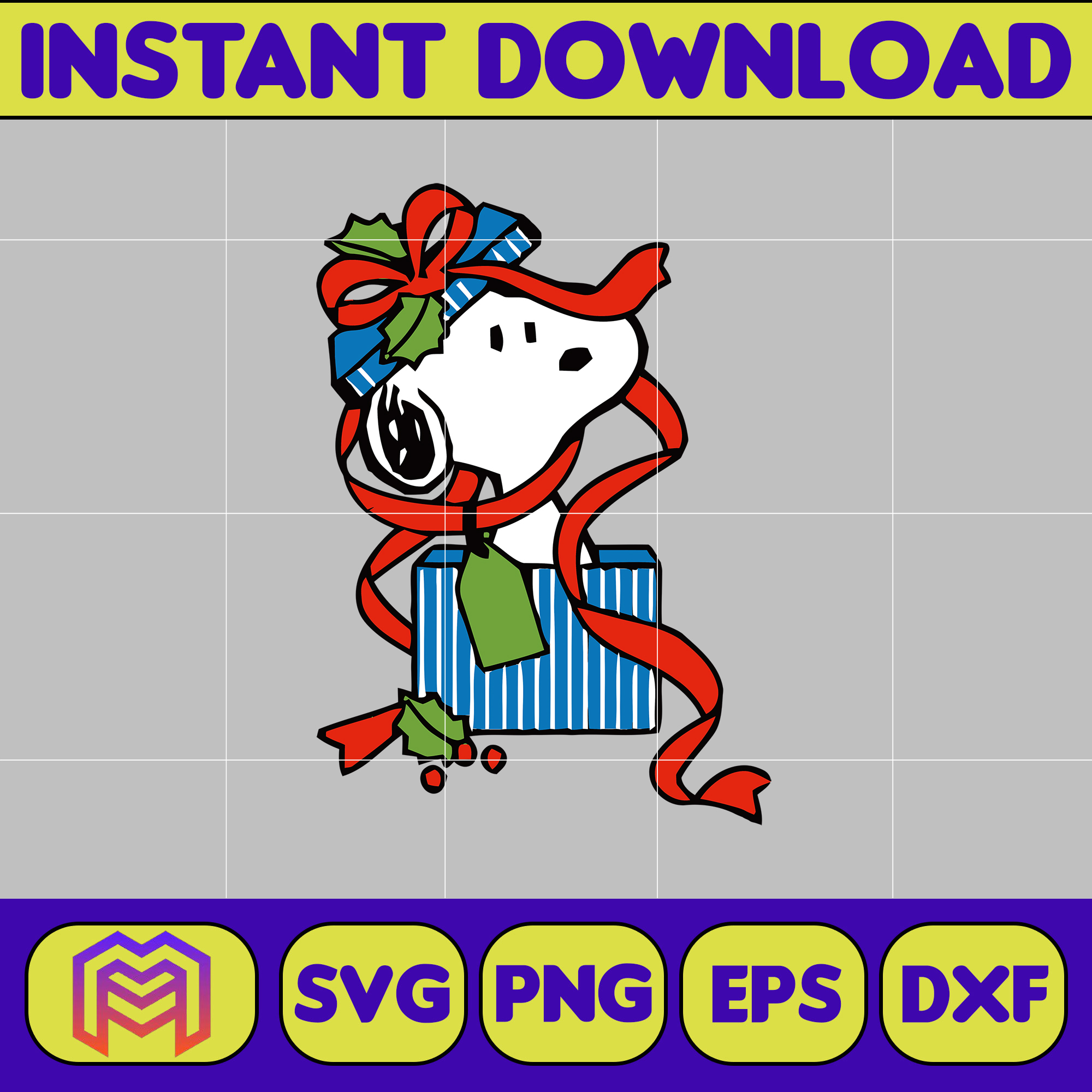 Snoopy Christmas Svg, Peanuts, SVG file, Instant Download, C | Inspire ...