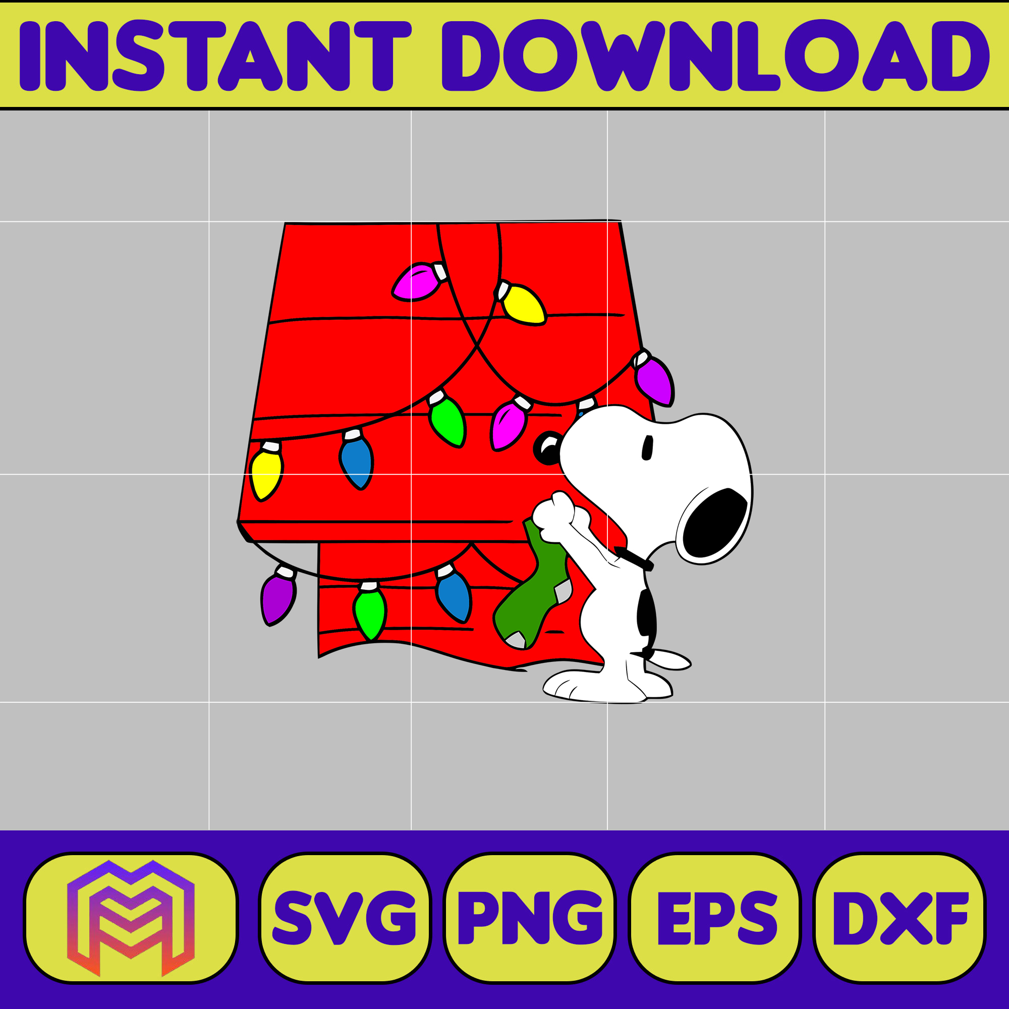 Snoopy Christmas Svg, Peanuts, SVG file, Instant Download, C | Inspire ...