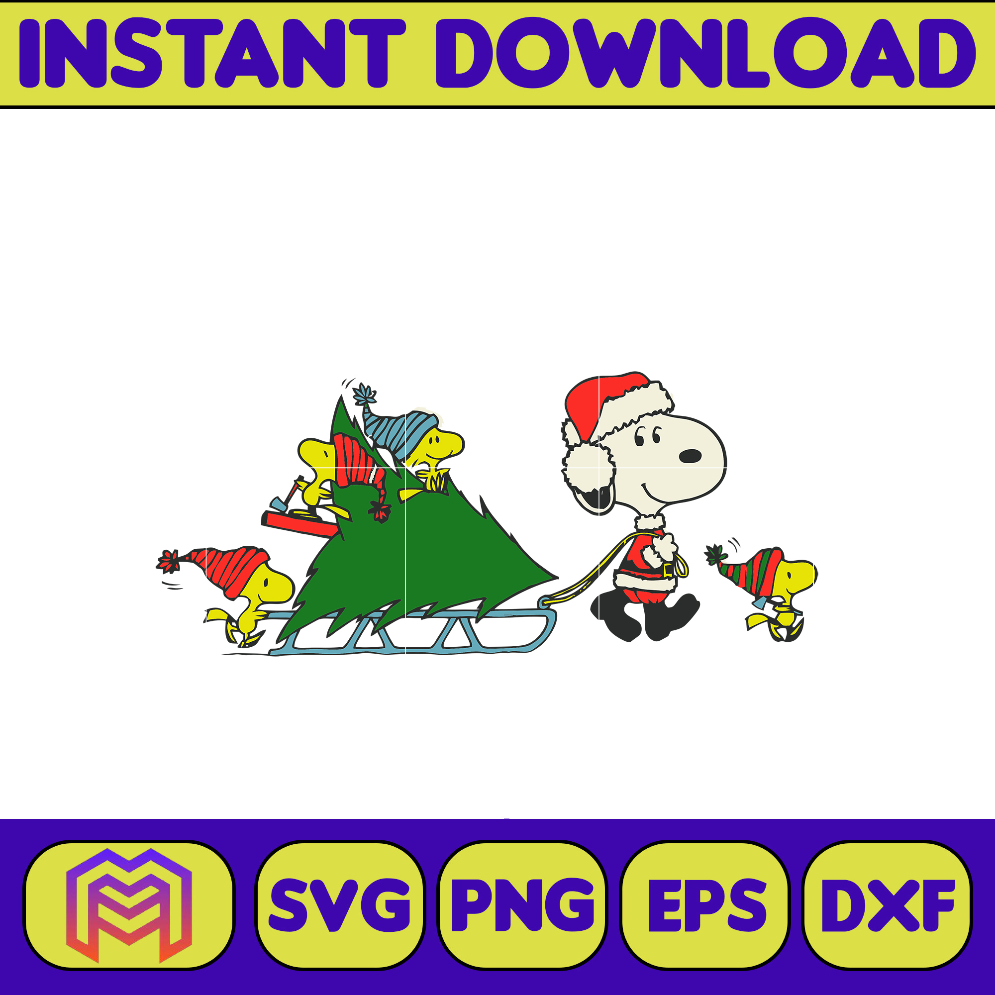 Snoopy Christmas Svg, Peanuts, SVG file, Instant Download, C | Inspire ...