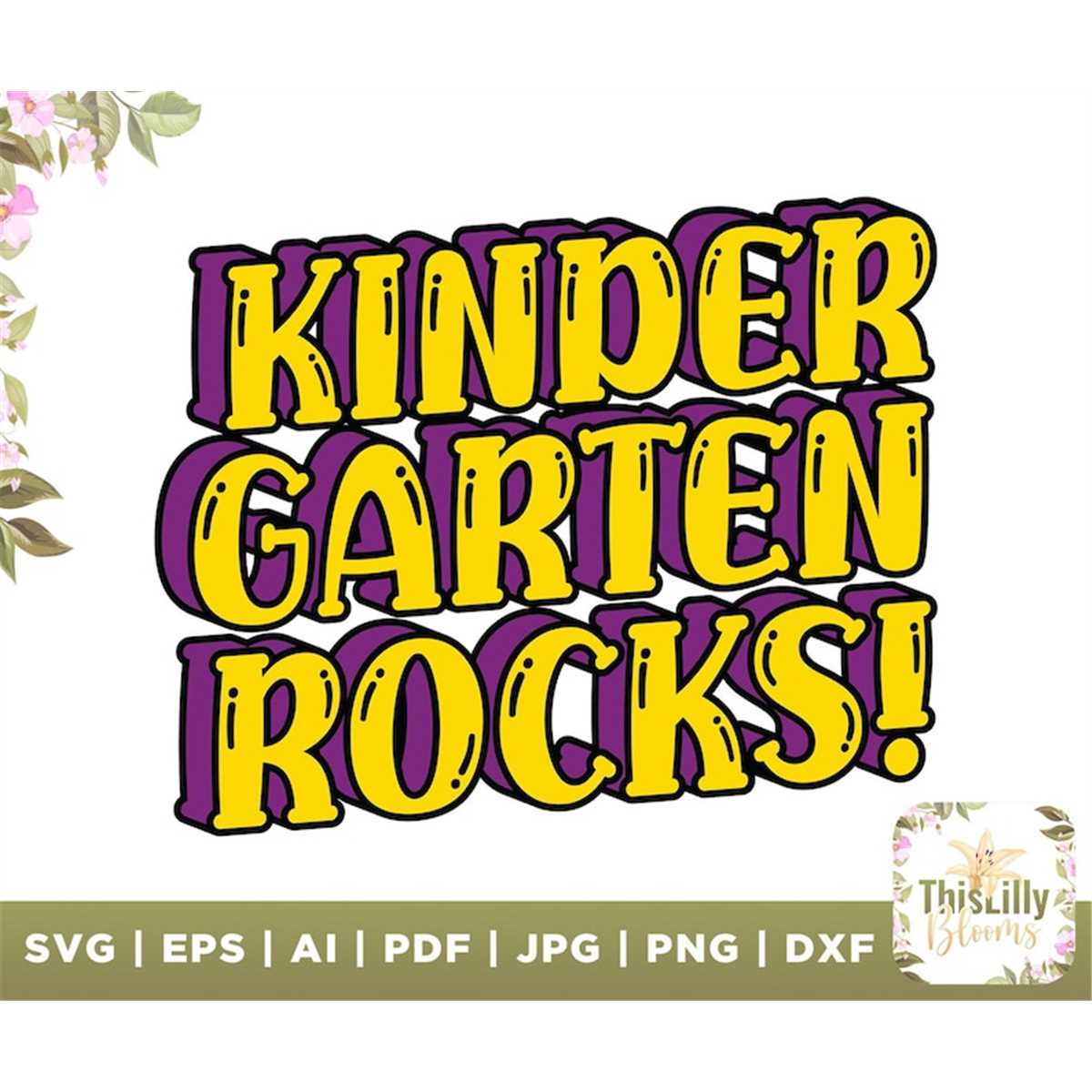 Kindergarten Rocks svg, Kindergarten svg, rocks svg, Kinderg - Inspire ...