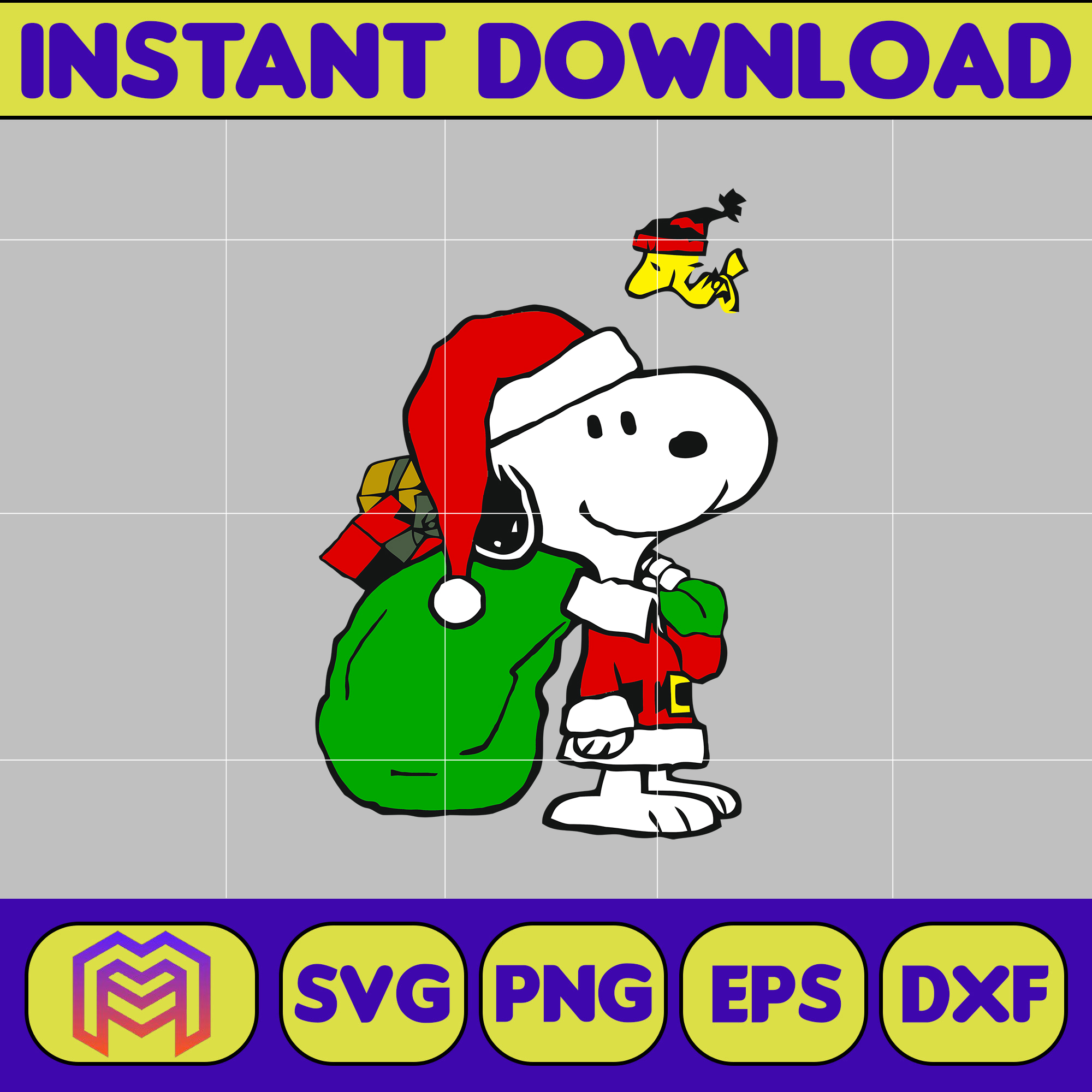 Snoopy Christmas Svg, Peanuts, SVG file, Instant Download, C - Inspire ...