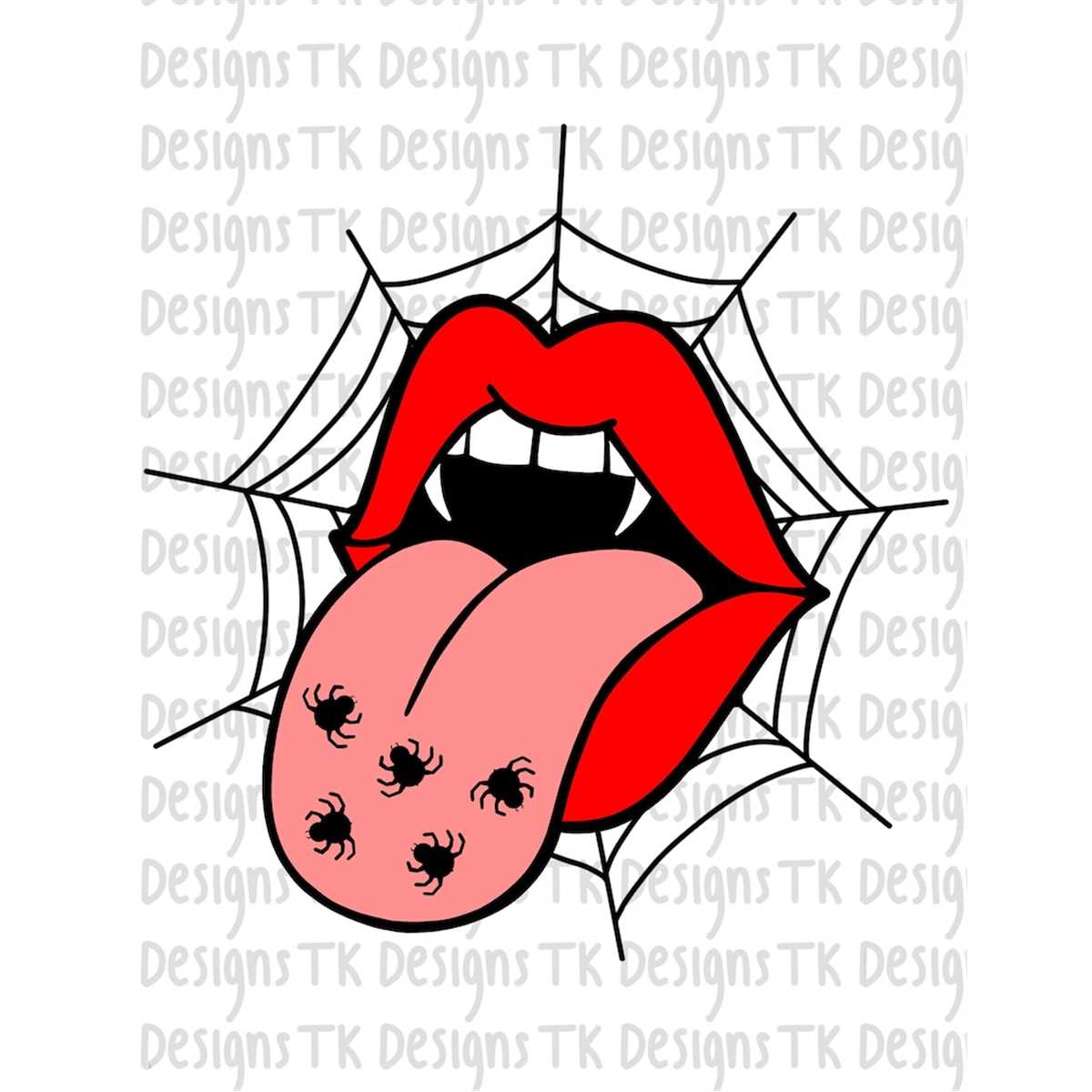 Halloween spider lips- spider web Png | Inspire Uplift