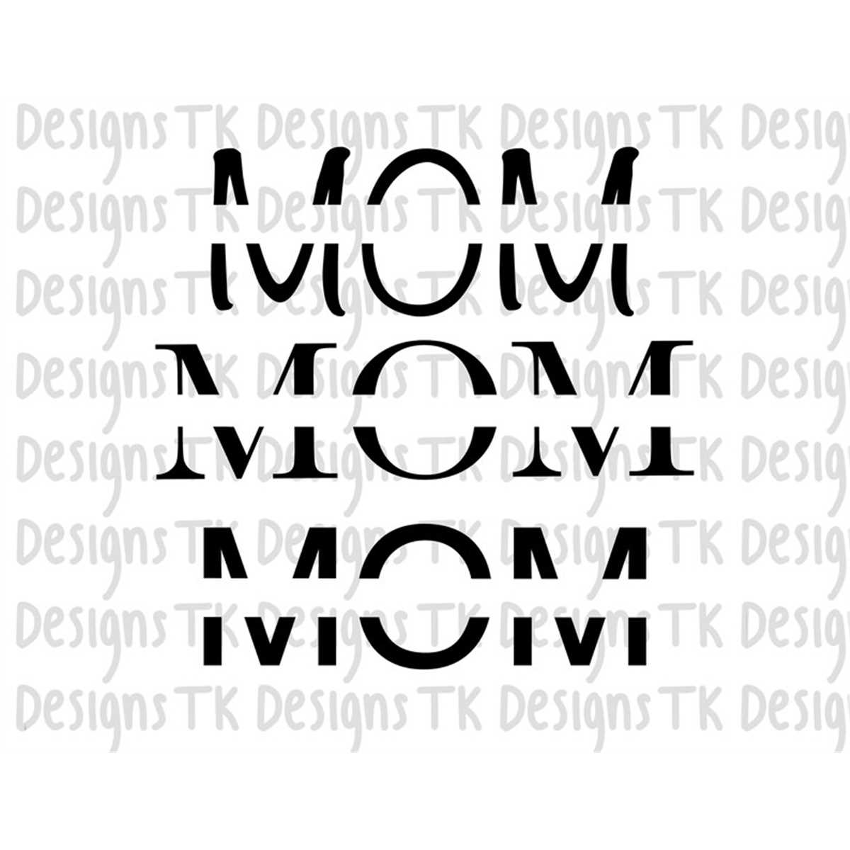 Mom split monogram- monogram svg png | Inspire Uplift