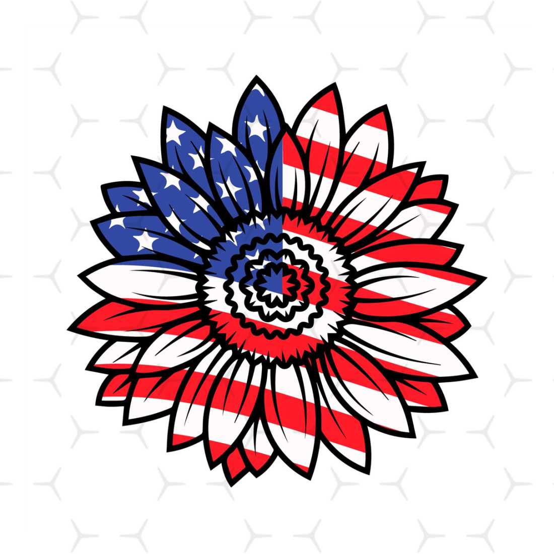 4th Of July Sunflower Svg, Independence Day Svg, Sunflower S | Inspire ...