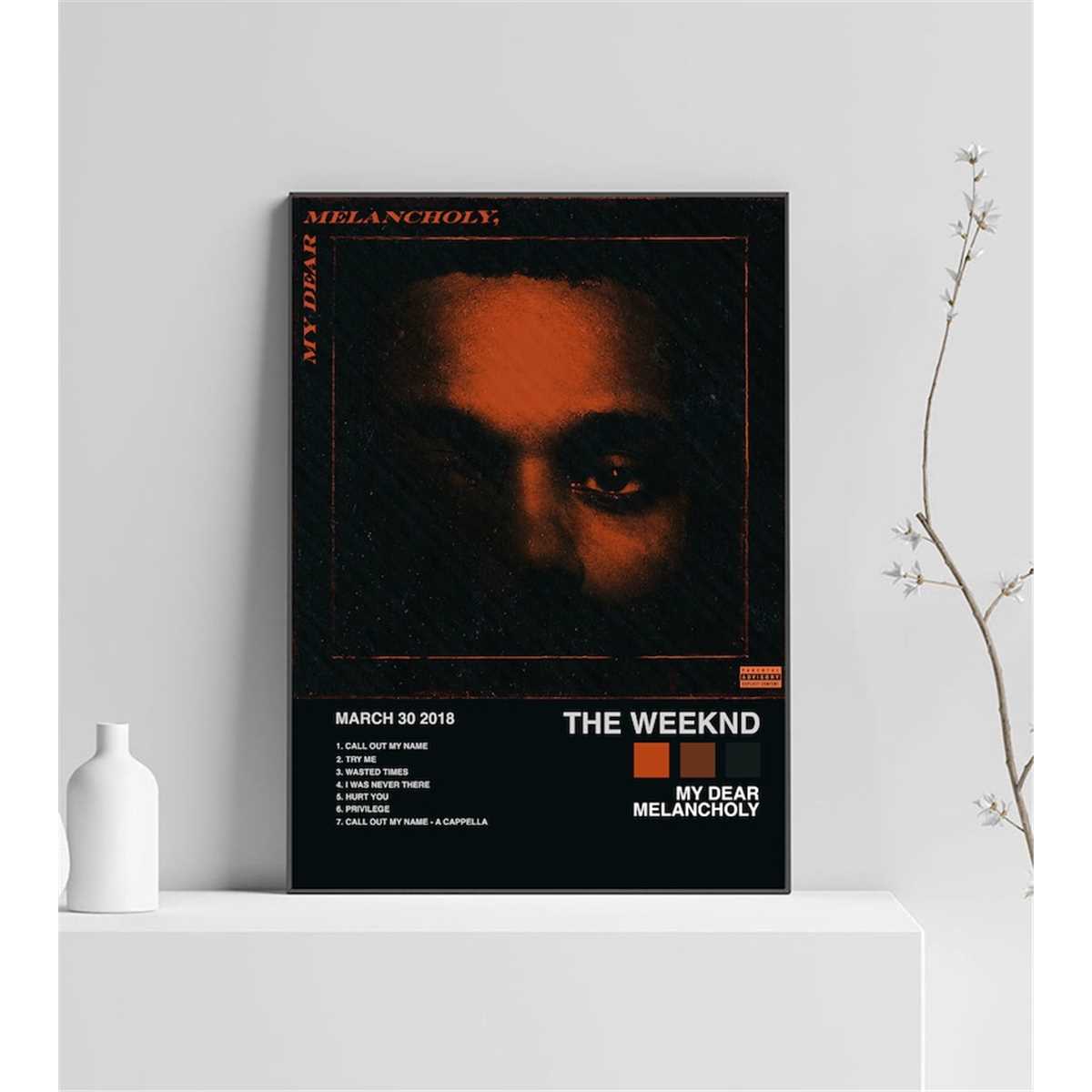 The Weeknd Poster | My Dear Melancholy Album Poster | The We | Inspire ...