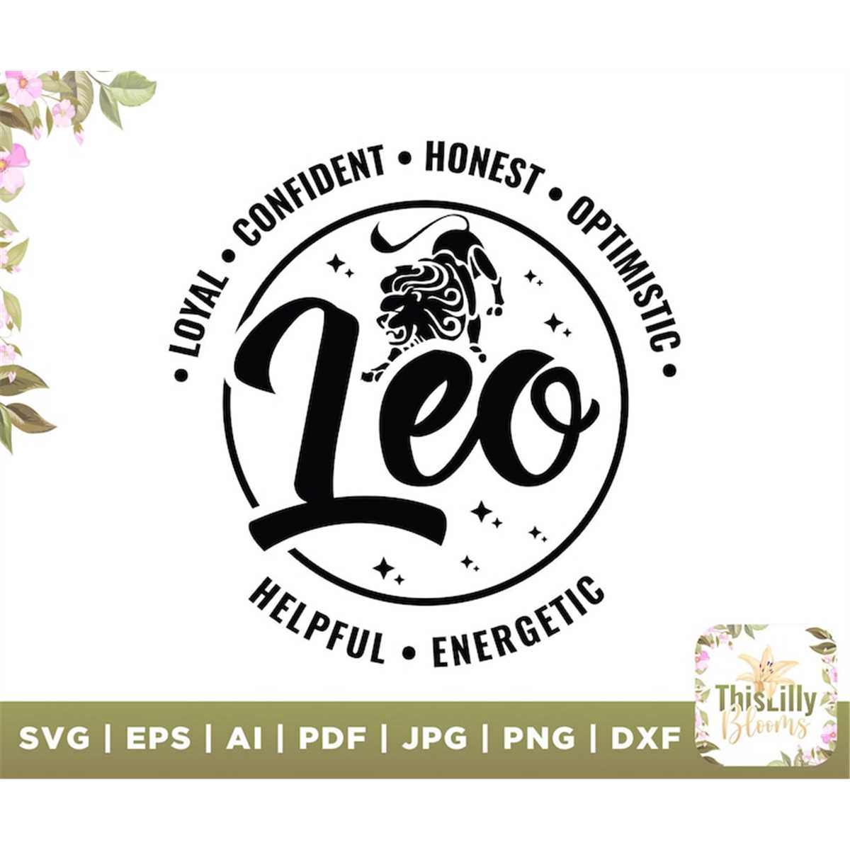 Leo SVG, Leo Astrological Sign, Digital Download, Horoscope - Inspire ...