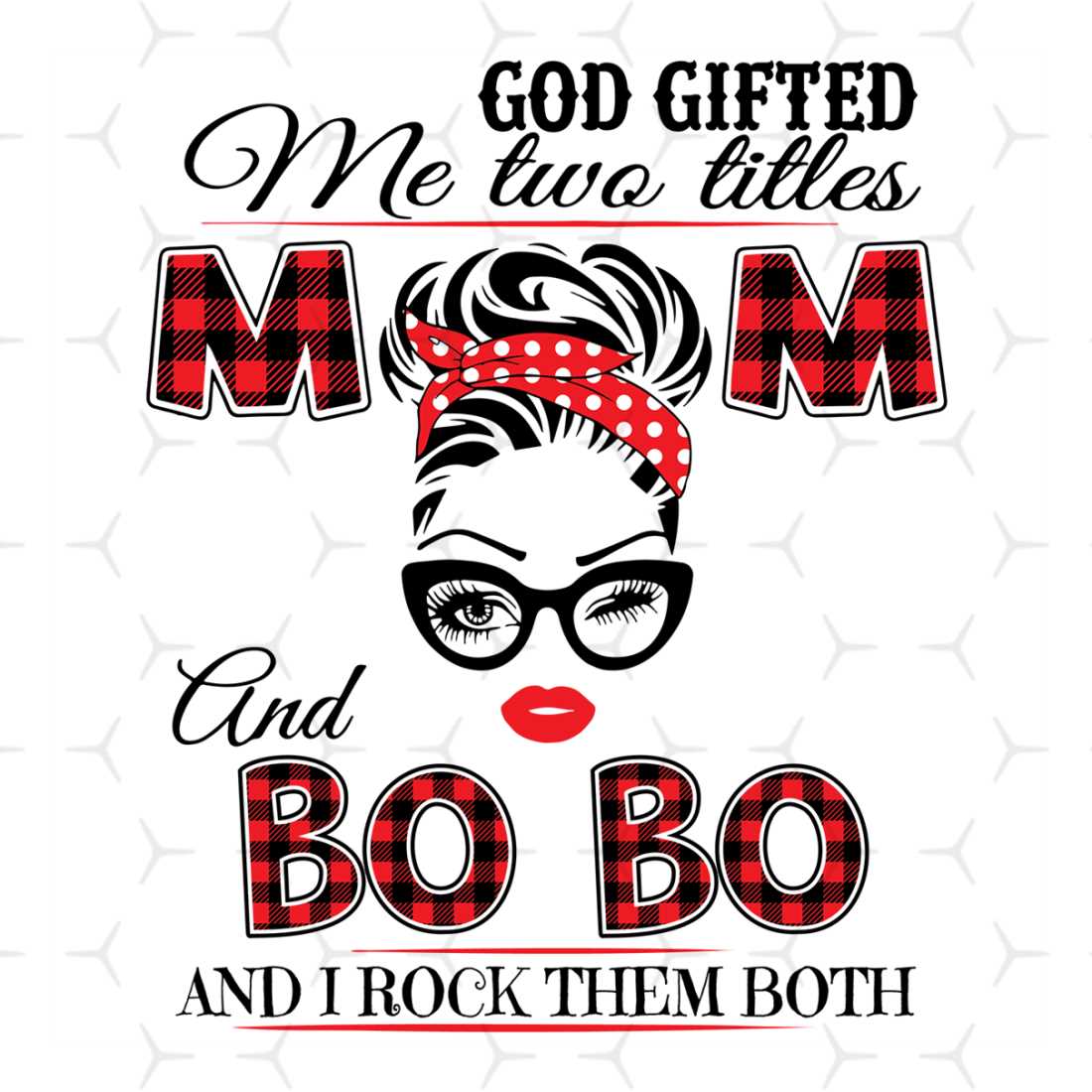 God Gifted Me Two Titles Mom And Bobo Svg, Trending Svg, Mom | Inspire ...