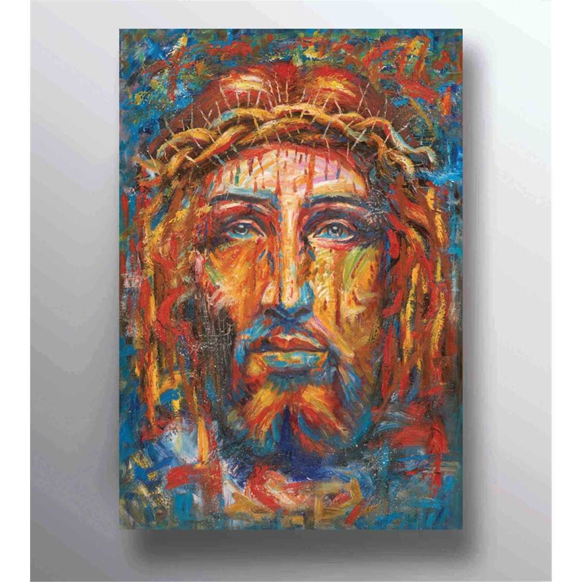 Colorful Abstract Jesus | Inspire Uplift