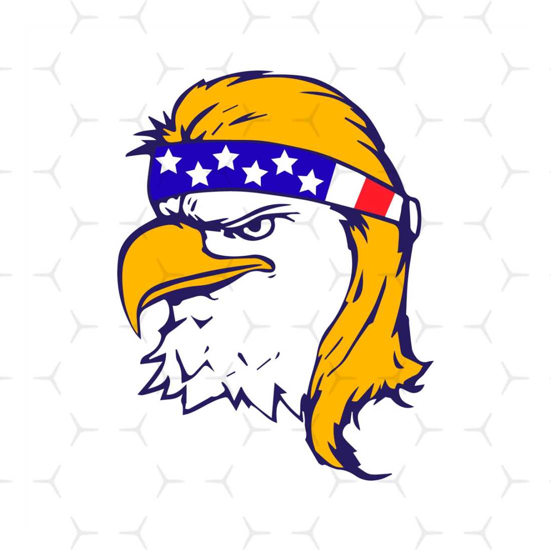 Eagle American Flag Bandana Svg, Independence Day Svg, 4th O | Inspire ...