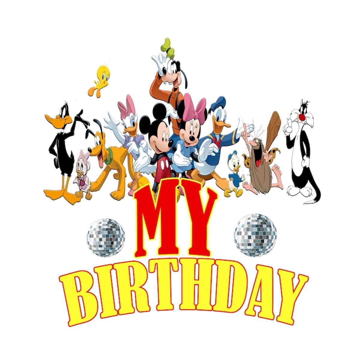 Disney Birthday Characters SVG , Different Kinds Disney Birt | Inspire ...