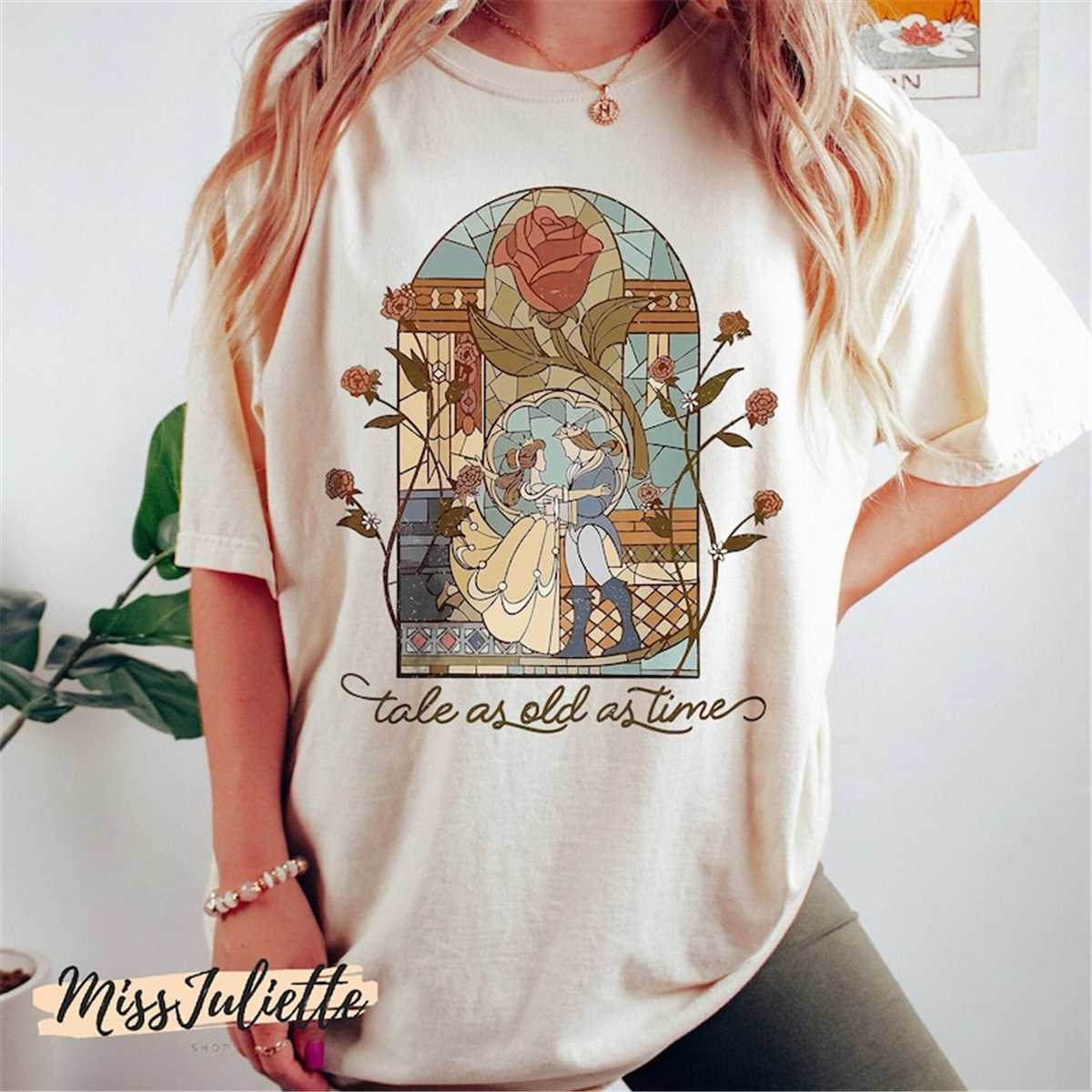Comfort Colors Vintage Tale as Old as Time Shirt, Retro Beau | Inspire ...
