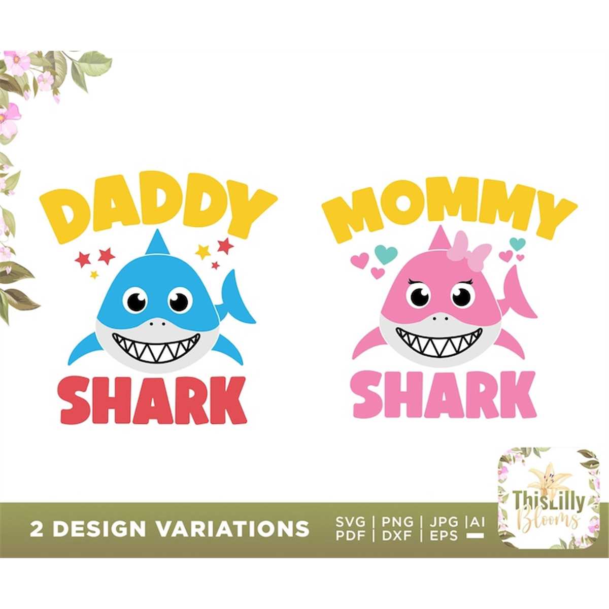 Mommy Shark Svg, Daddy Shark Svg, Shark Family Svg, mom shar | Inspire ...
