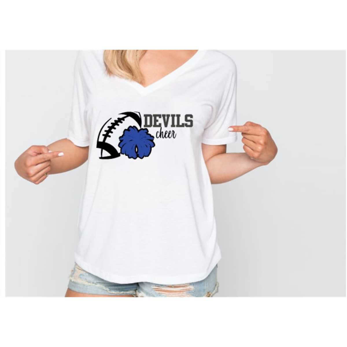 Devils Cheer SVG Devil Proud Mom Cheer Squad Pep Tribe Tshir | Inspire ...