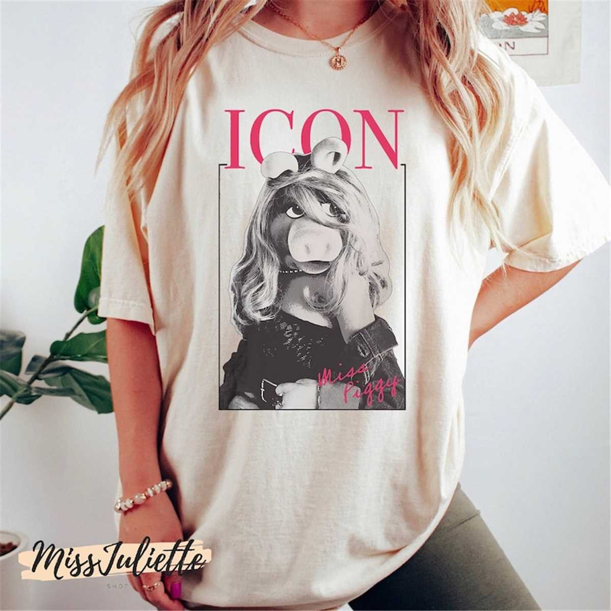 Comfort Colors Vintage Disney Muppets Miss Piggy Icon Poster | Inspire ...